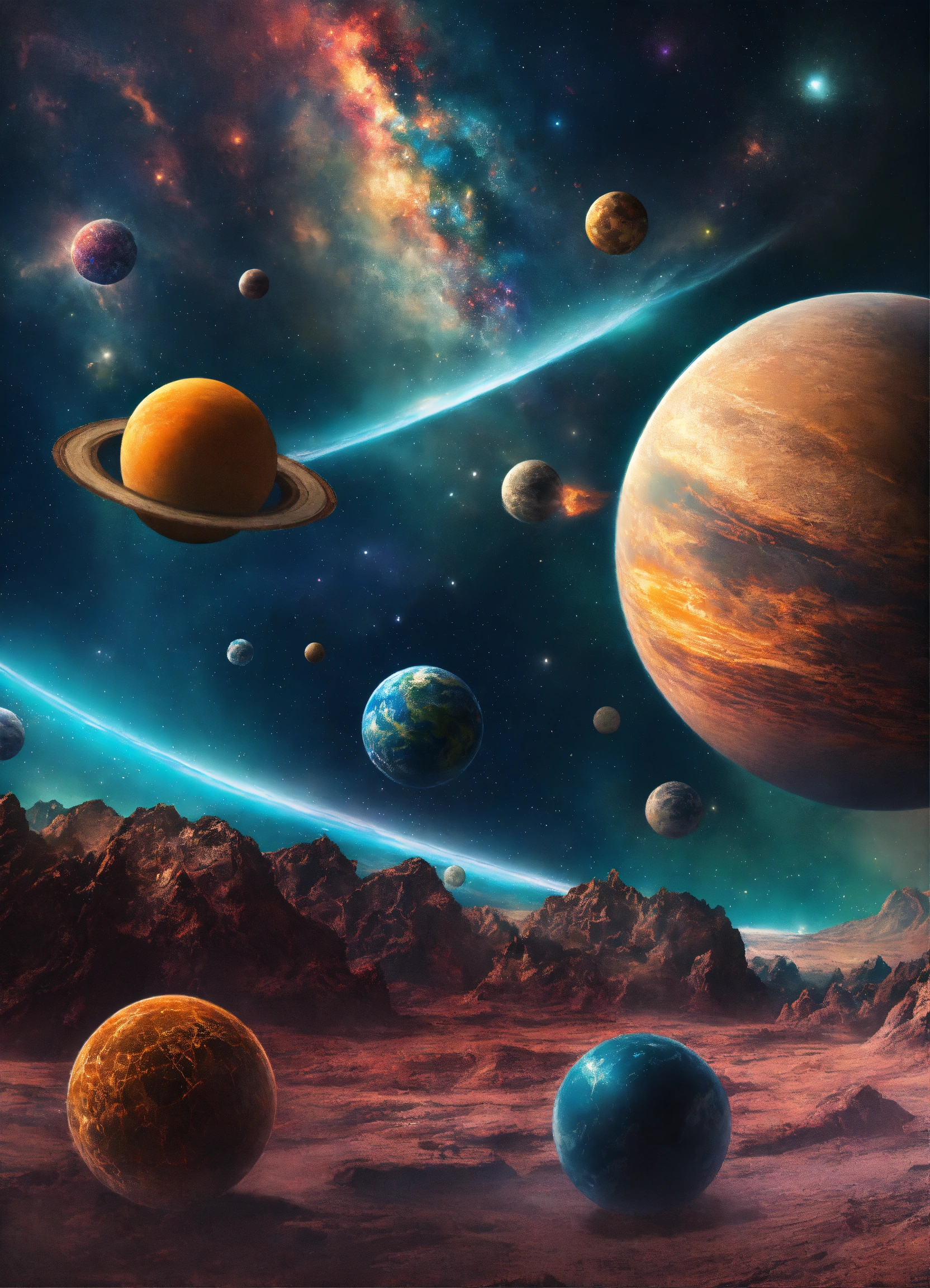 Lexica - Multiple different universes lined up next to each other