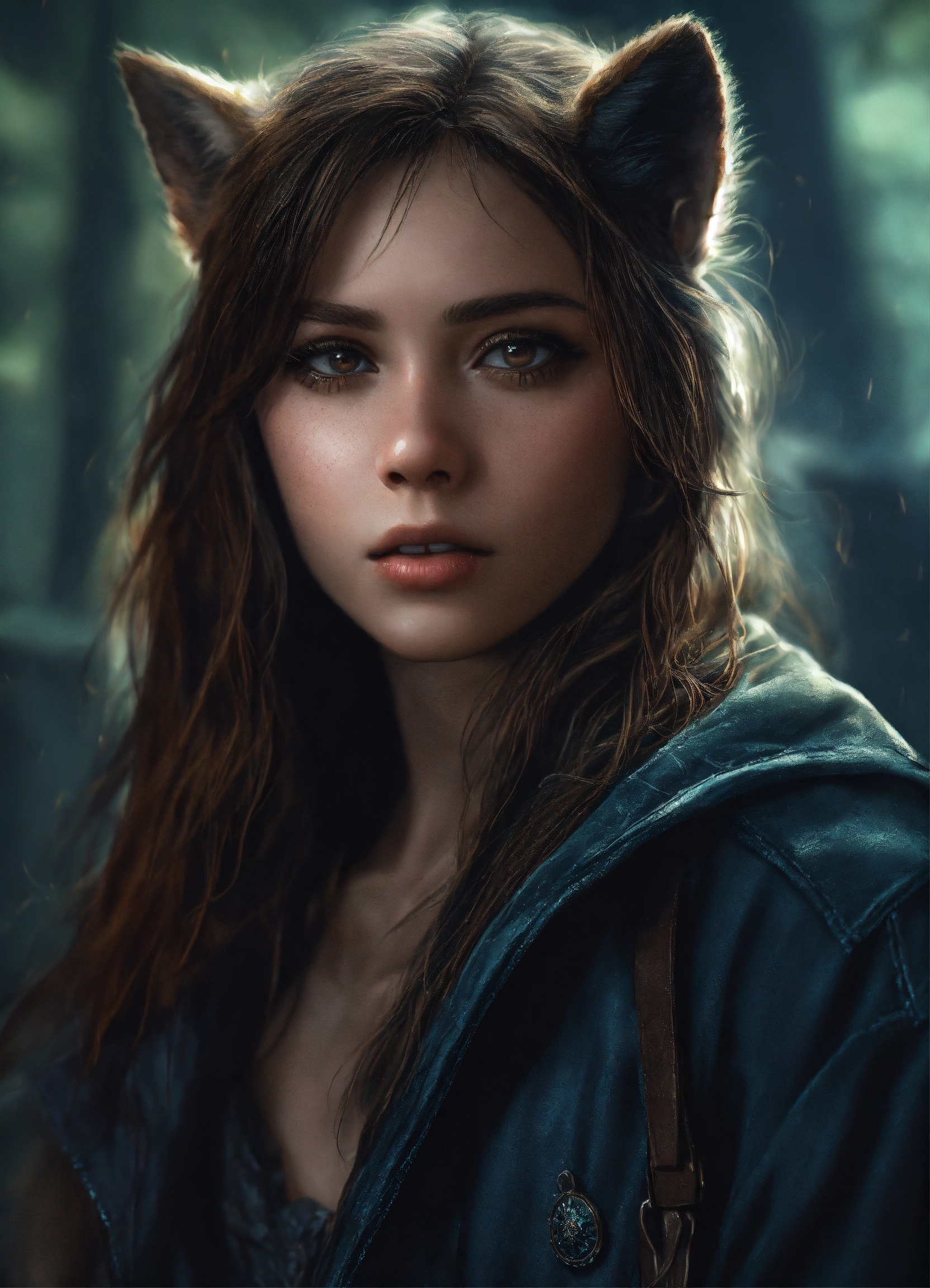 Lexica - Beautiful girl in werewolf academy, mystic, dark fantasy ...