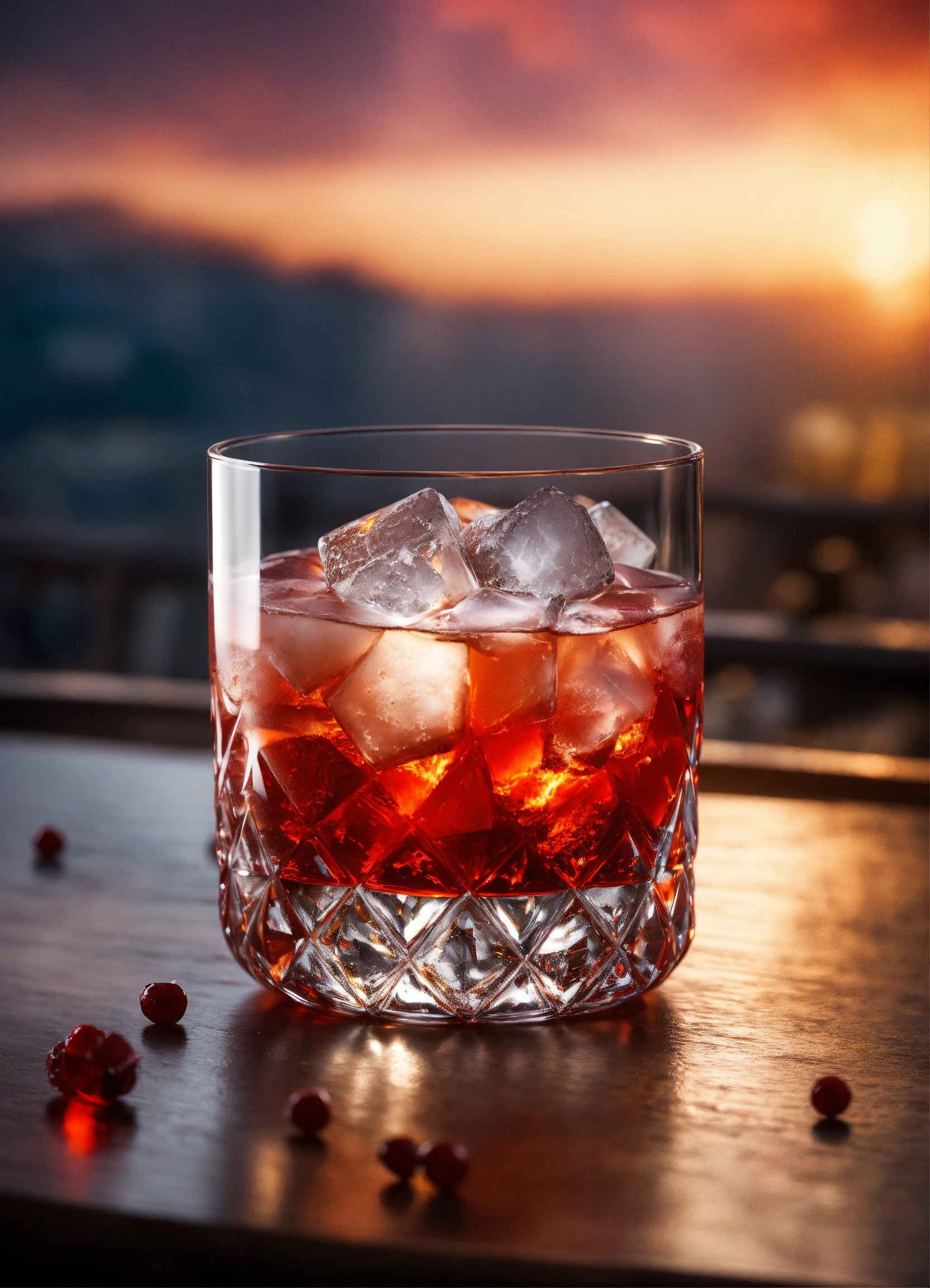 Lexica - Red and white cocktail in a rock whisky glass , Amazing photo ...