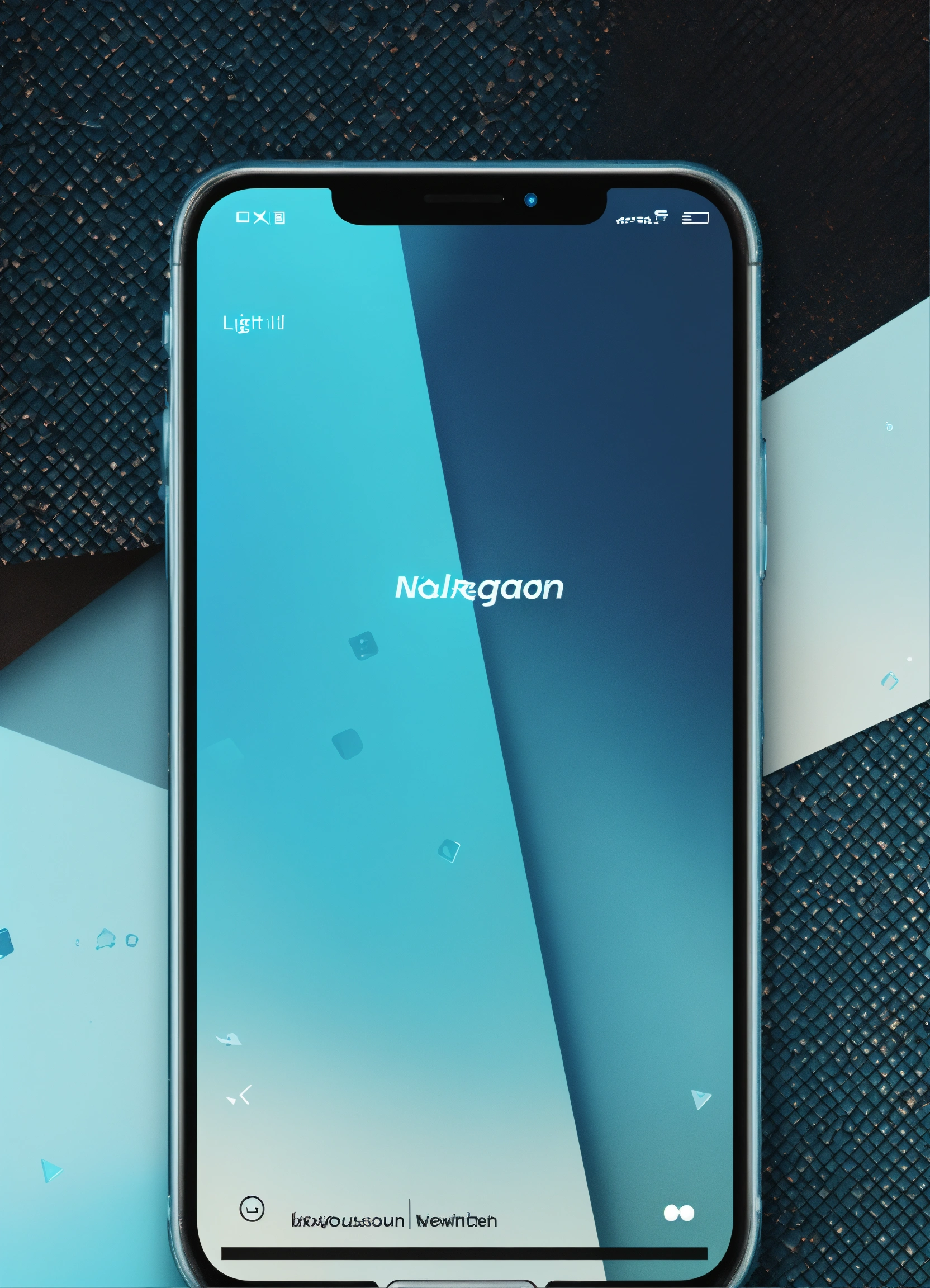 Lexica - Background for instagram ux/ui, light blue, black