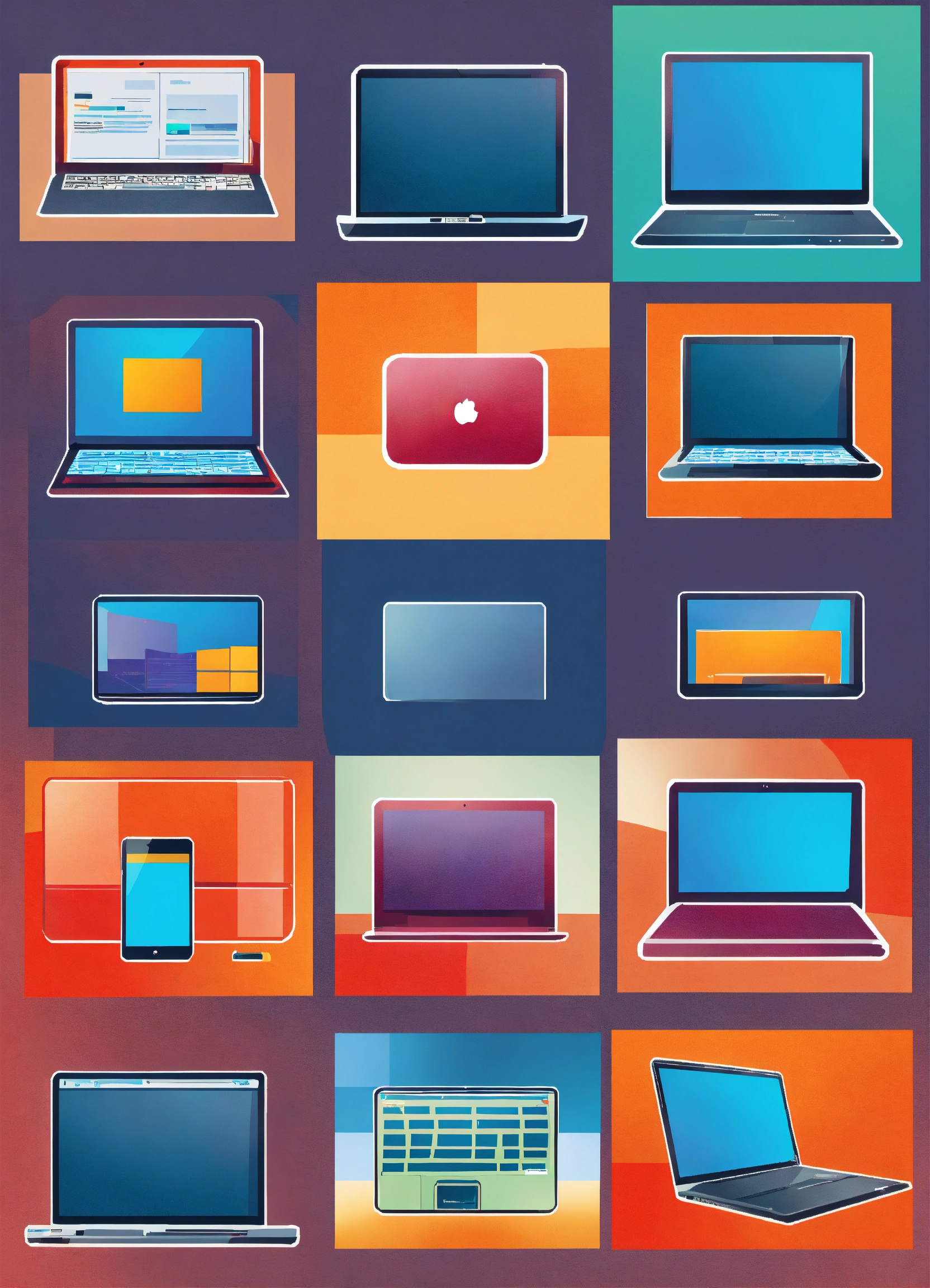 Lexica - Technology and laptop logo vector