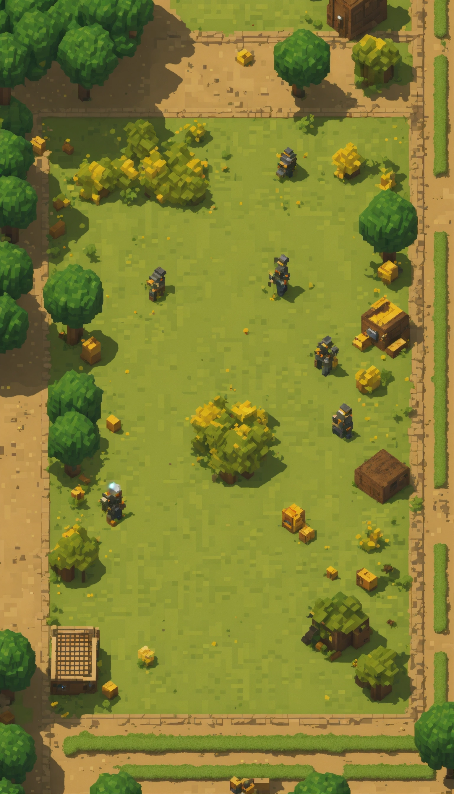 Lexica - Isometric top down close up zoomed in simple blocky pixel ...