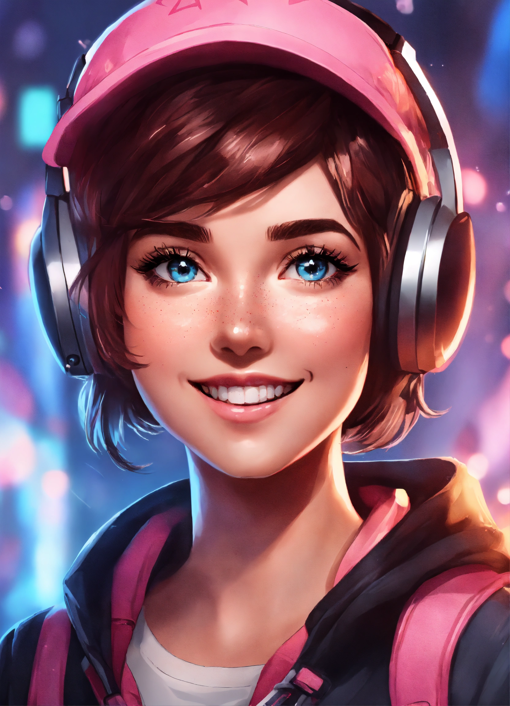 Lexica - Youtube icon, pink and black theme, bokeh animated character ...