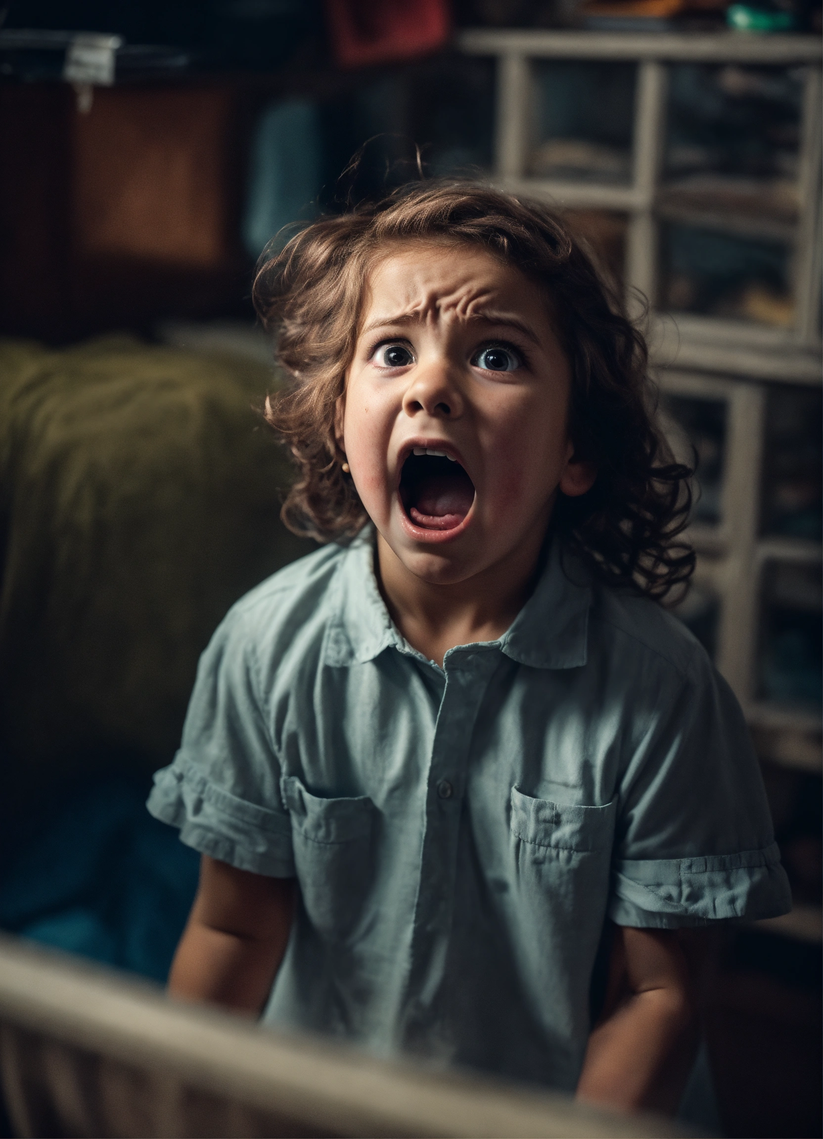 Lexica - A horrified child, hearing ghost voices.