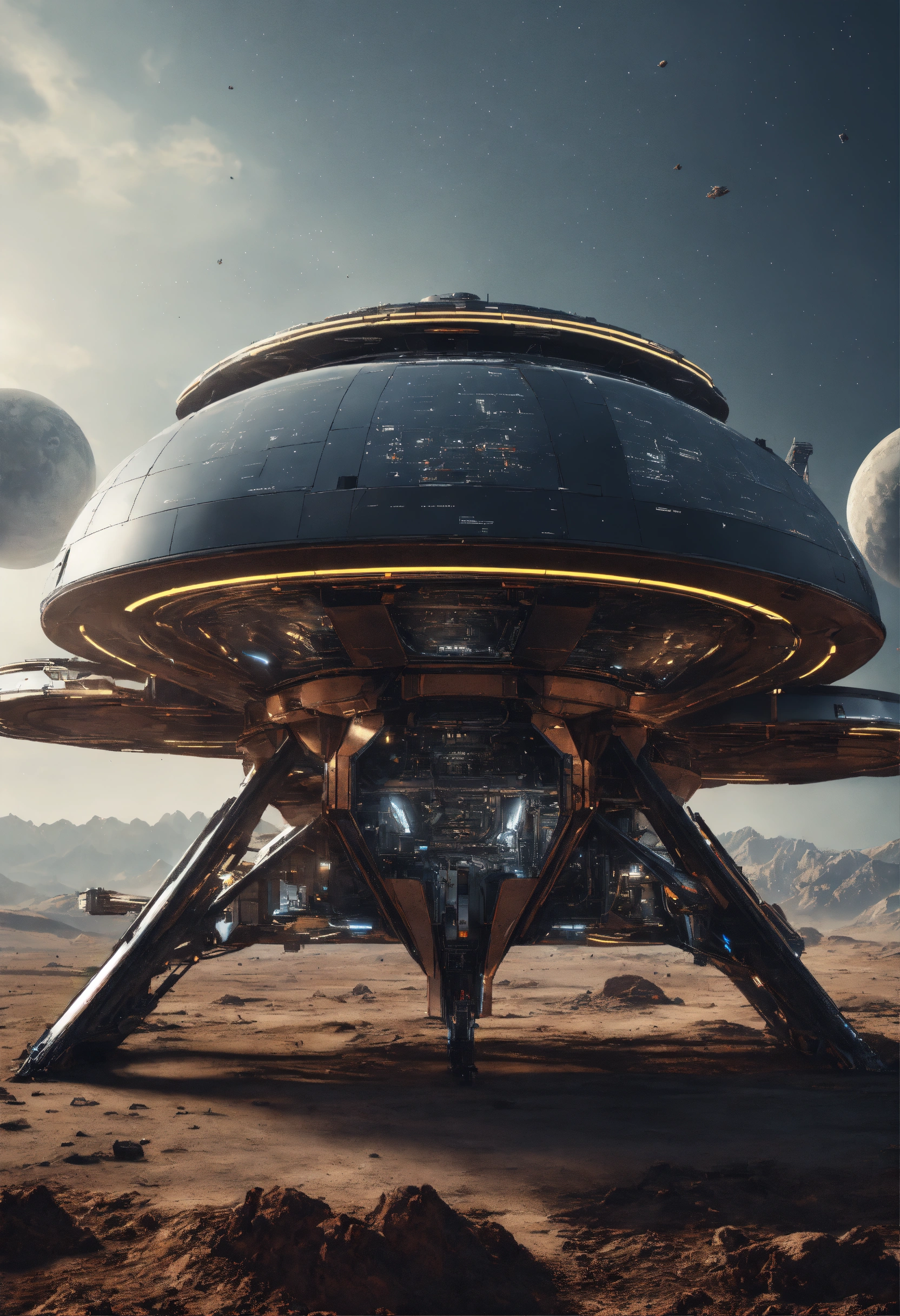 Lexica - Ultra futuristic minimal design starship Designed by 8k ...