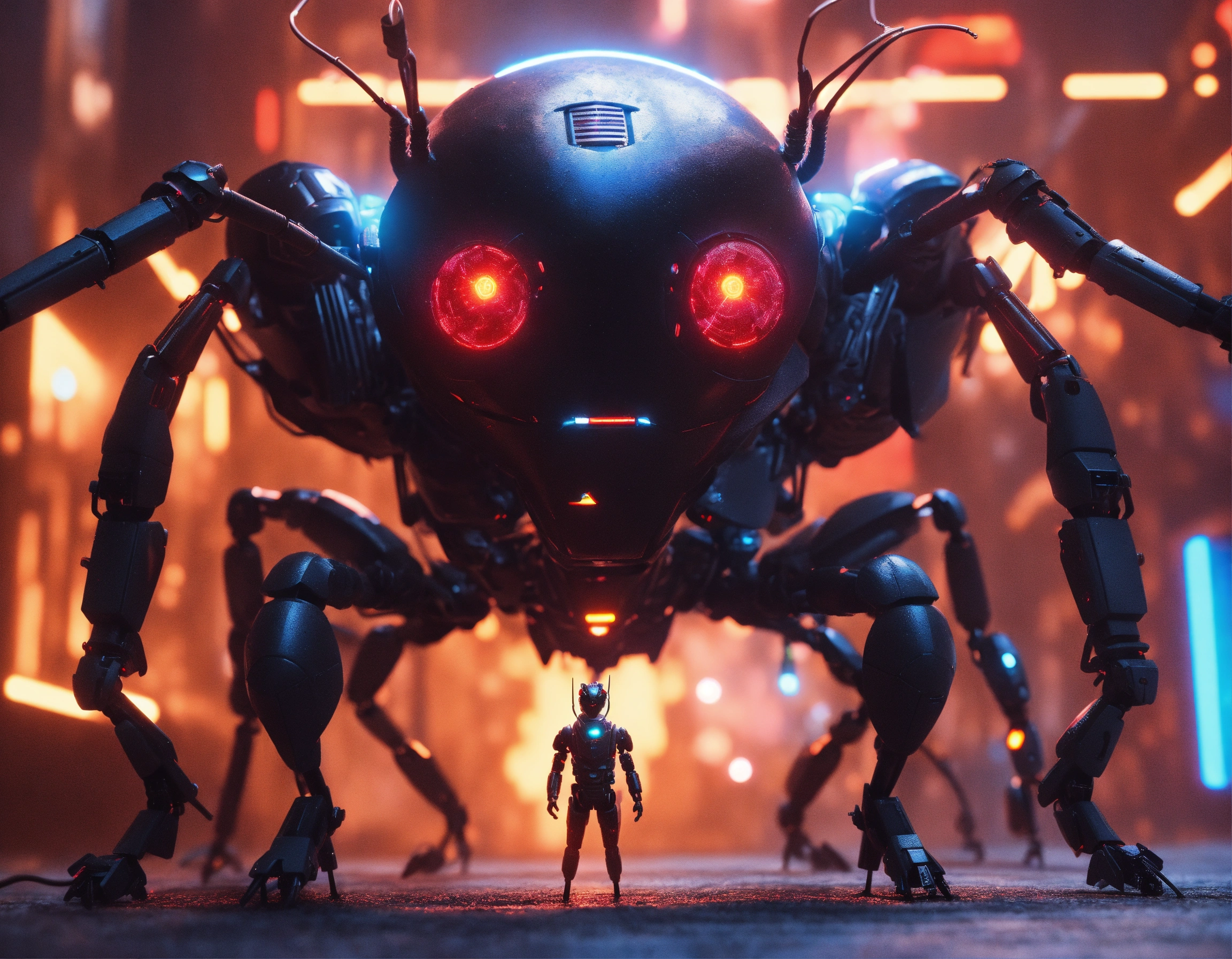 Lexica - Zoom out scene of 4 leg 2 arm comical sarcastic funny standing ...