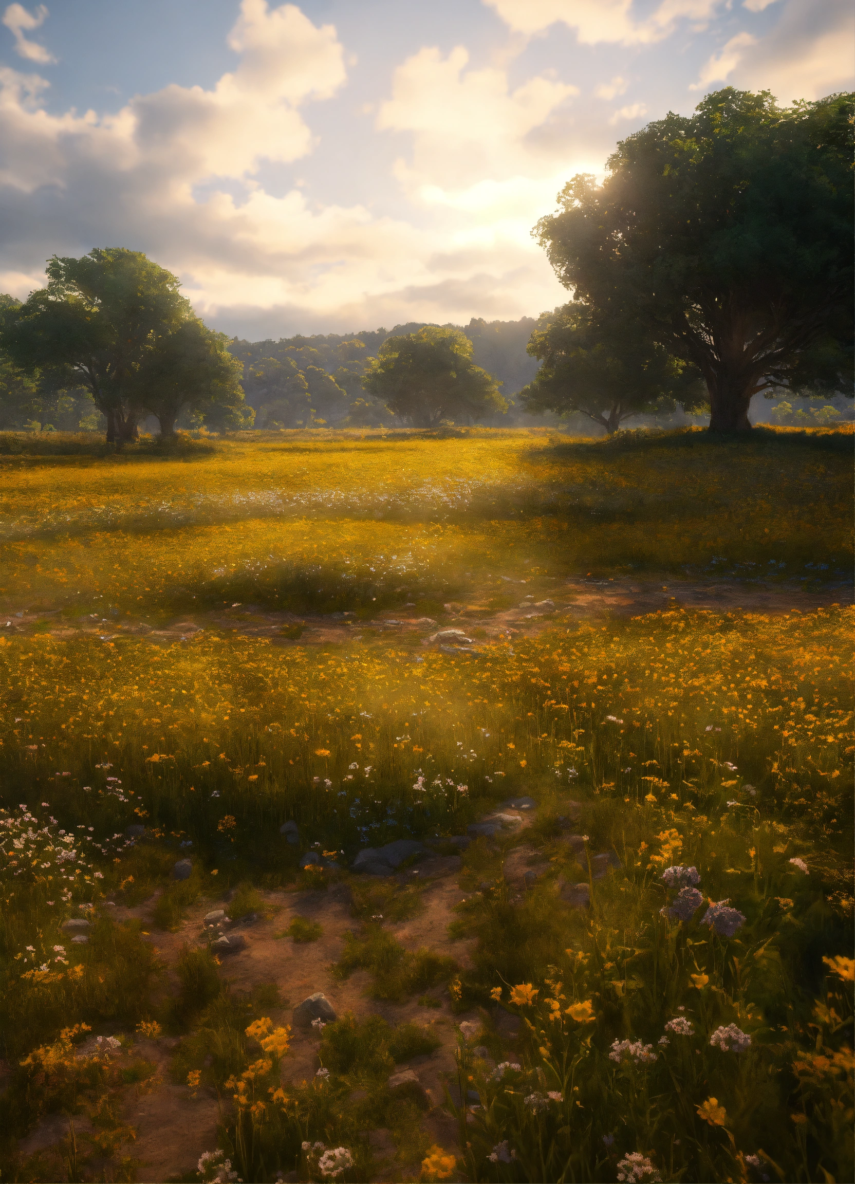 Lexica - Large open field, massive trre of life, Cinematic style, High ...