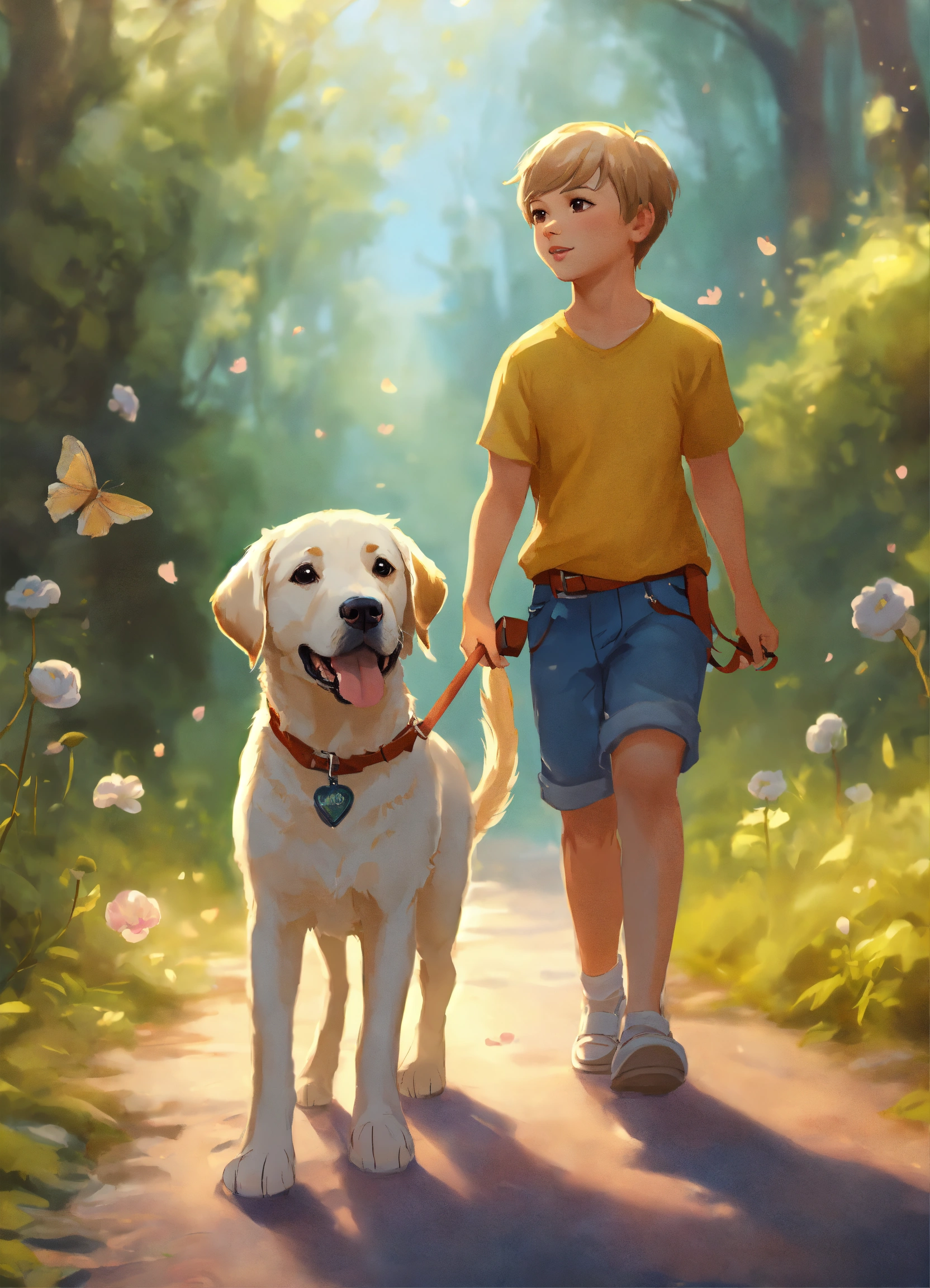 Lexica - CUTE AND ADORABLE CARTOON PLAYFUL LABRADOR RETRIEVER PUPPY ...