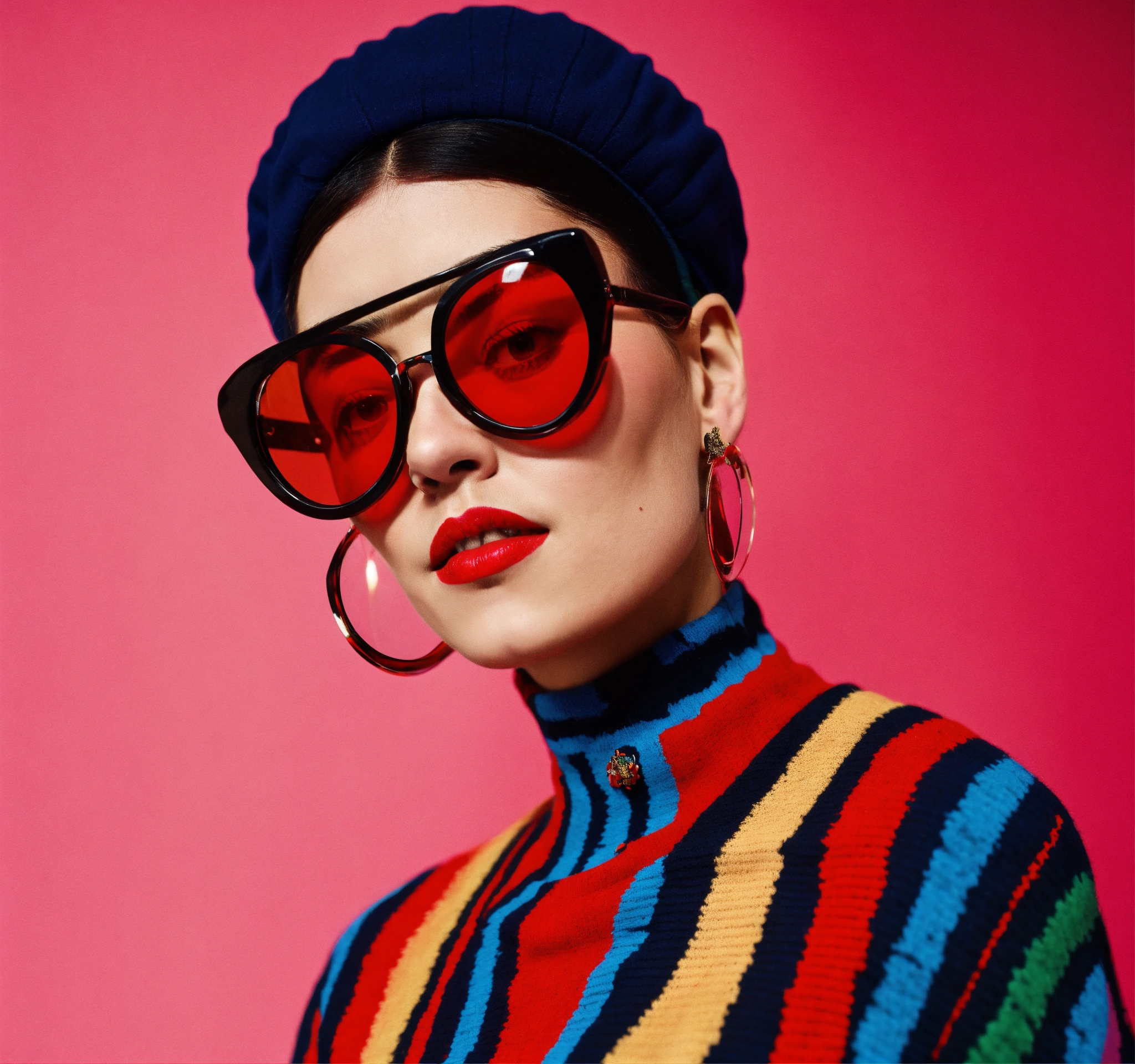 Lexica - Front profile half body model show Photography, in the ...