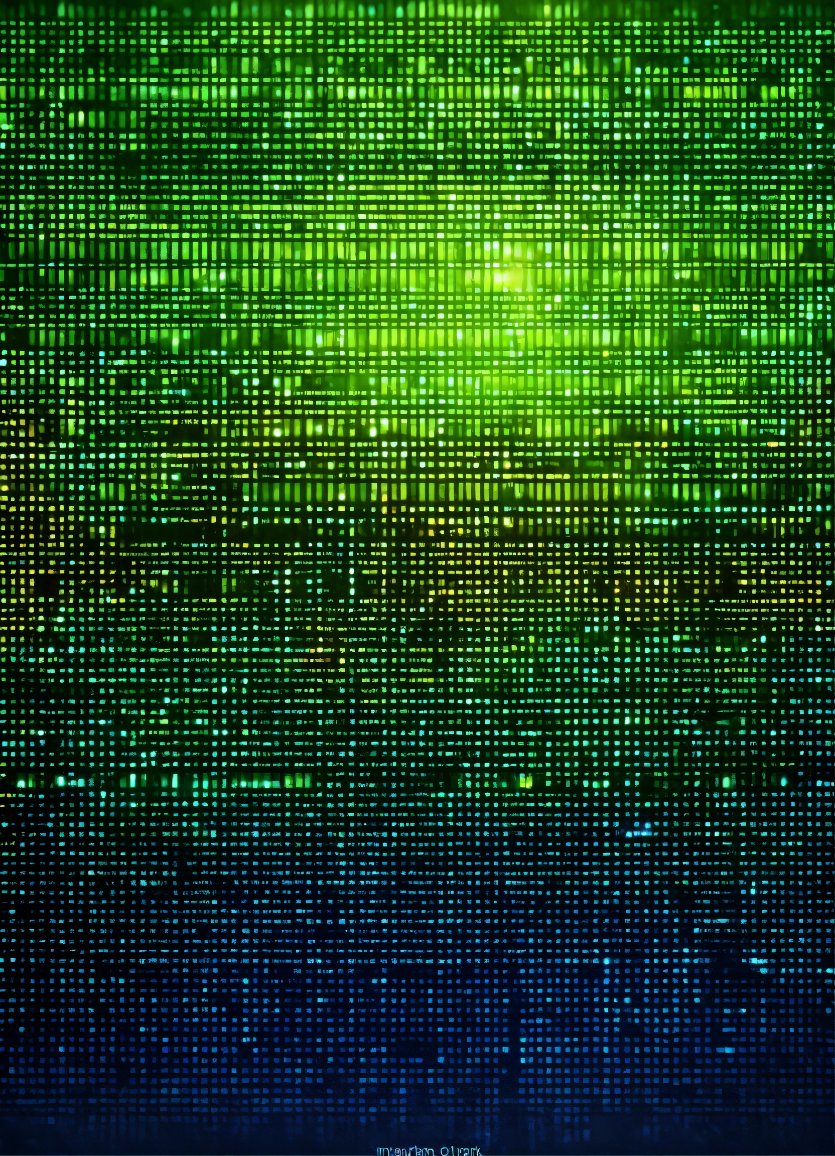 Lexica - Realistic digital matrix background,