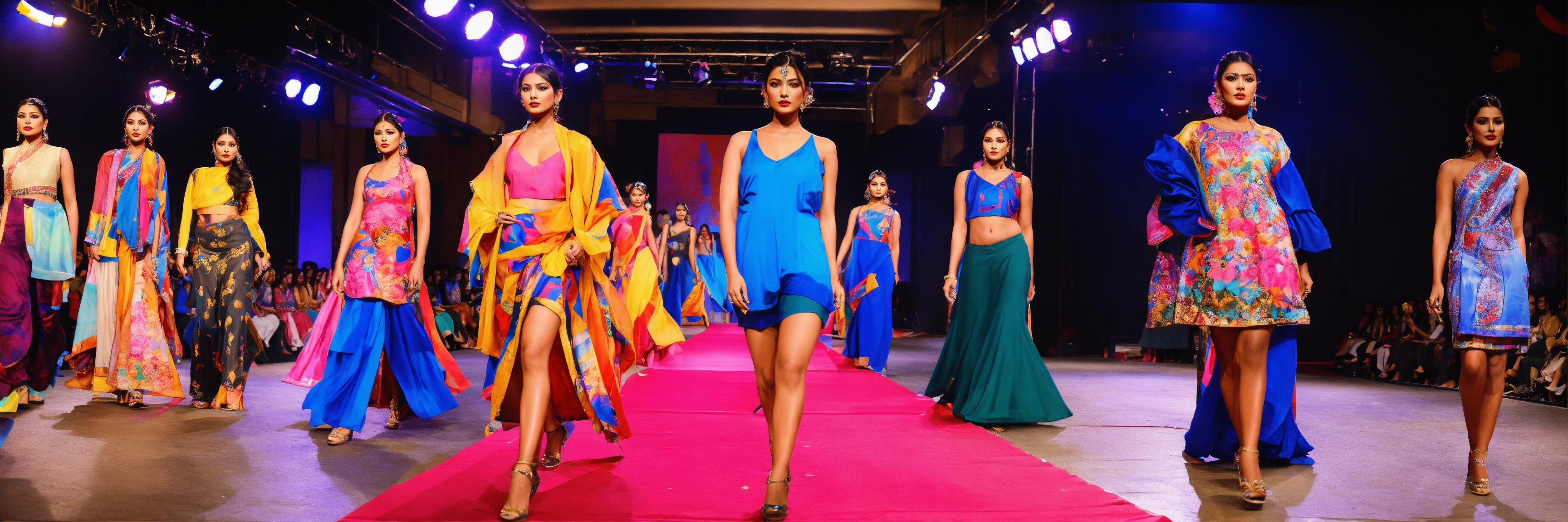 Lexica - Fashion show ramp walk , stage , cool vibes art wok