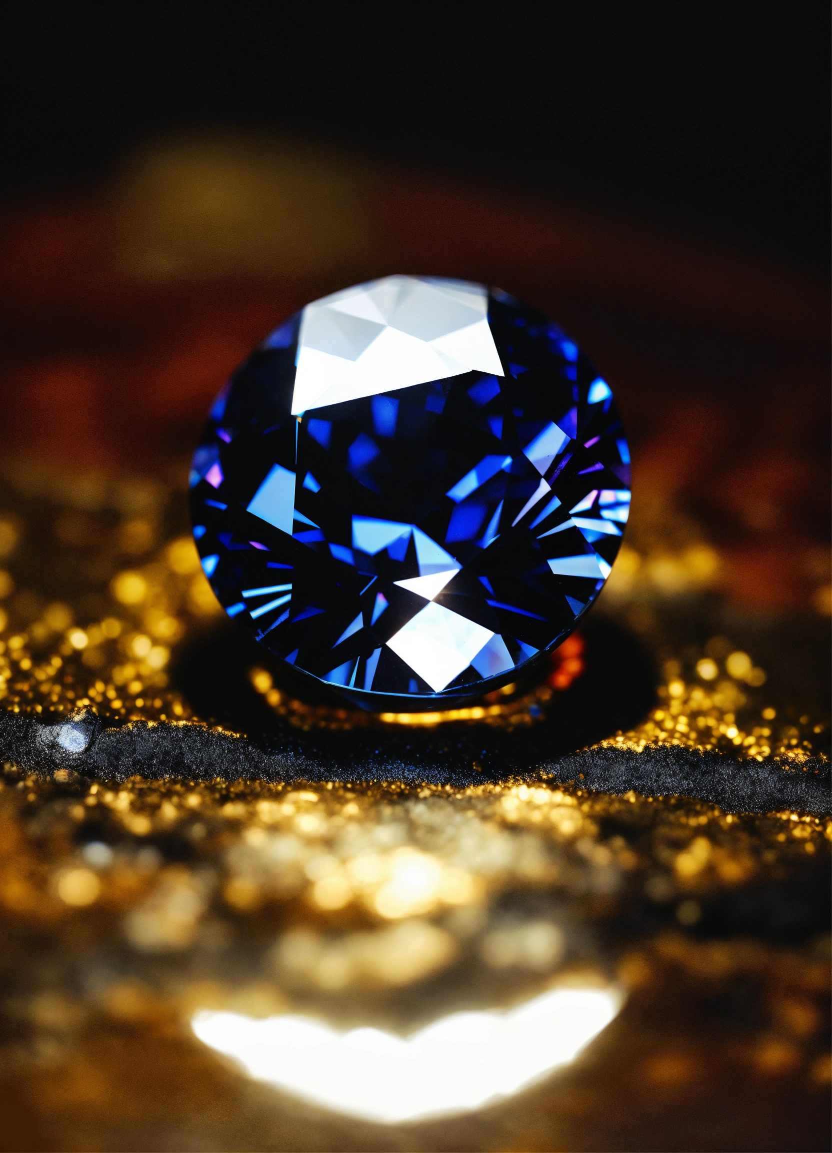 Lexica - PRECIOUS STONE DIAMOND ON THE TABLE BLACK VELVET BACKGROUND