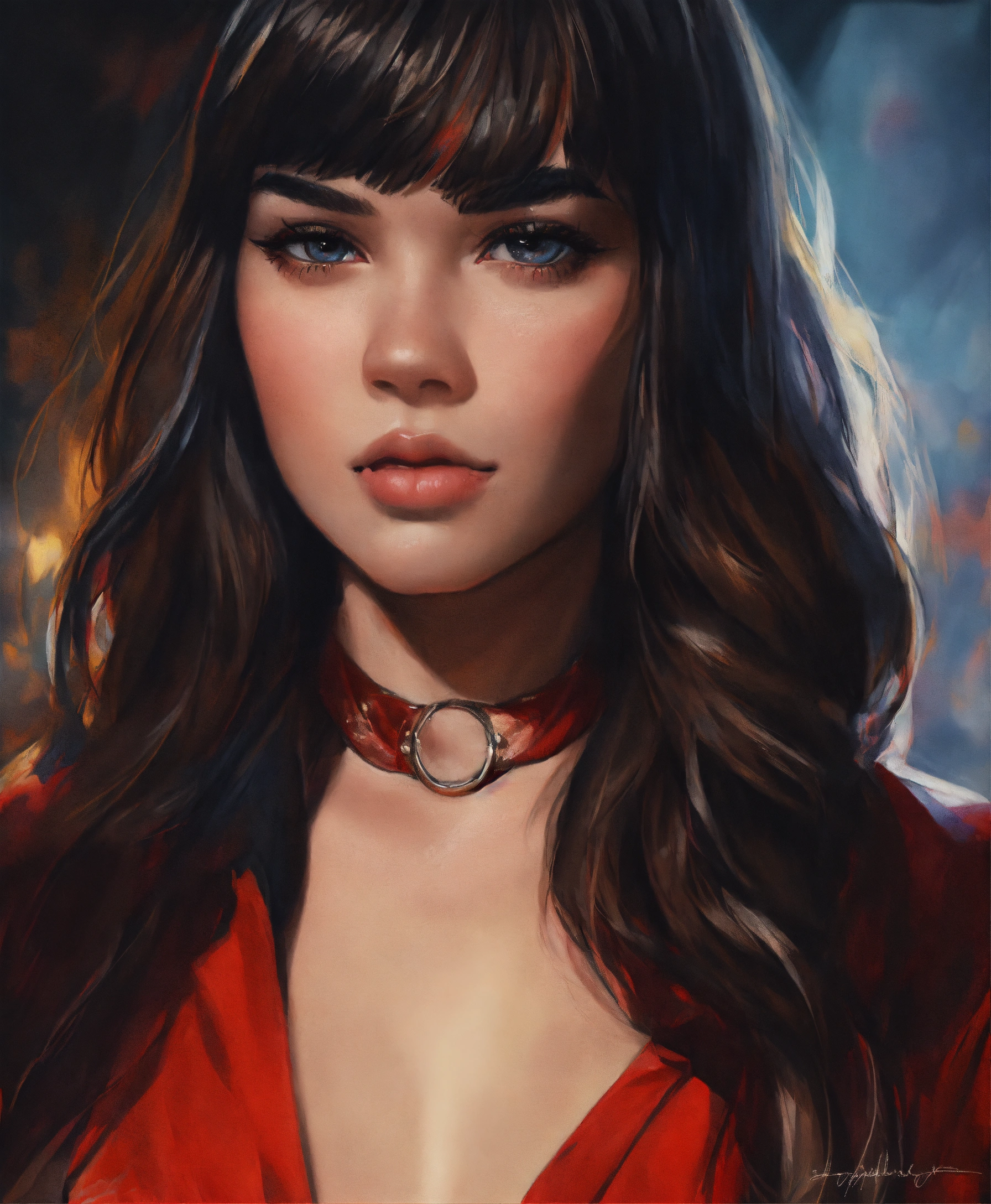 Lexica - Portrait of hailee steinfeld,vampirella realiste
