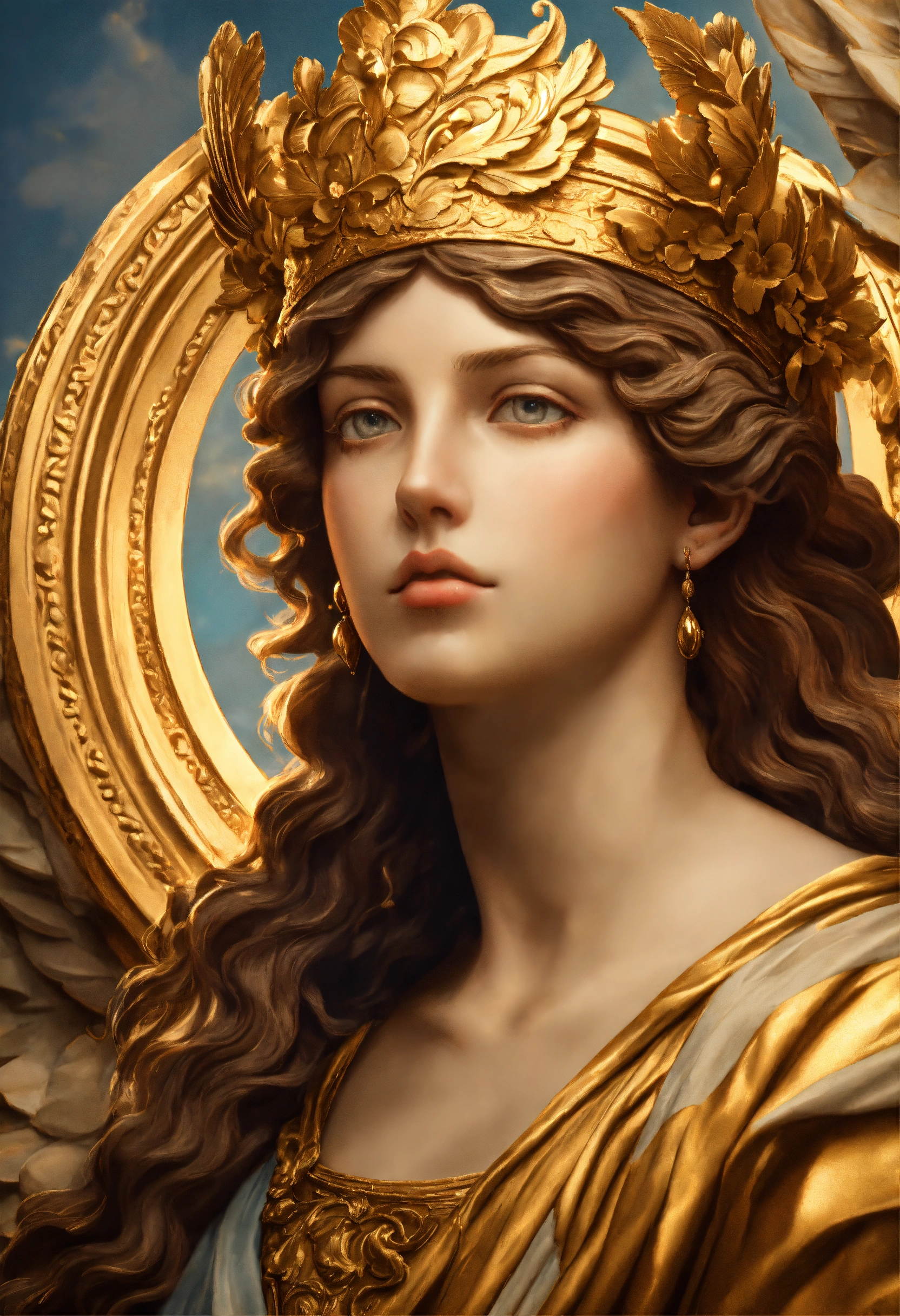 Lexica - Greek baroque art representing Greek statue of goddesses ...