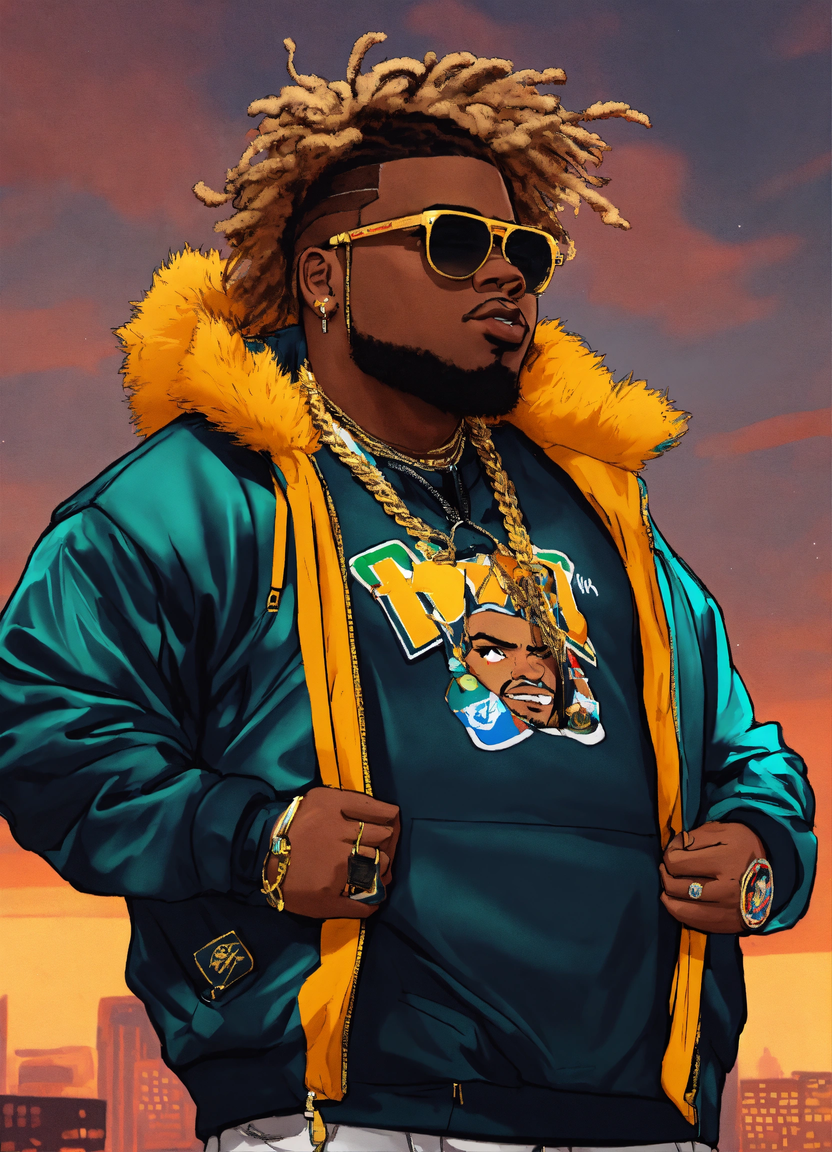 Lexica - Gunna the rapper 2023 look in cartoon