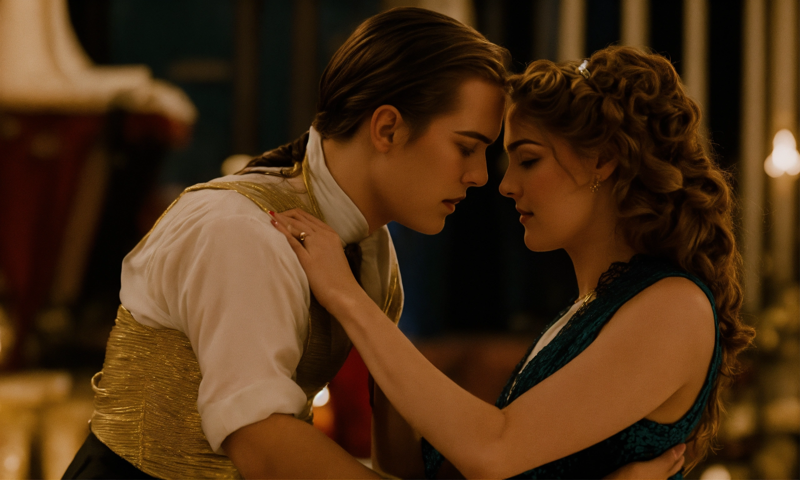 Lexica - Pose of couple from titanic, normal arms and nails