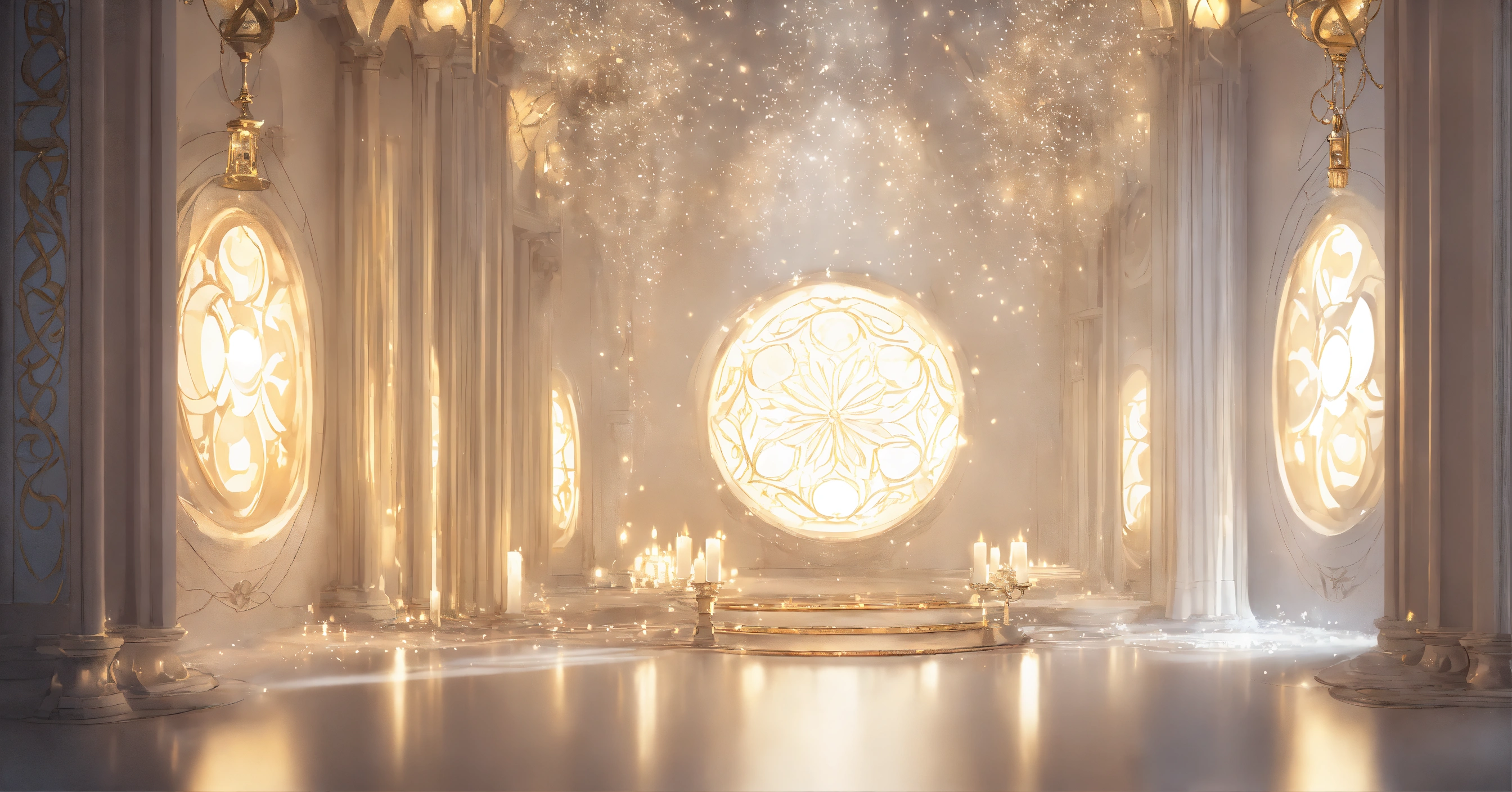 Lexica - A white space environment. This image is fantasy and conveys ...