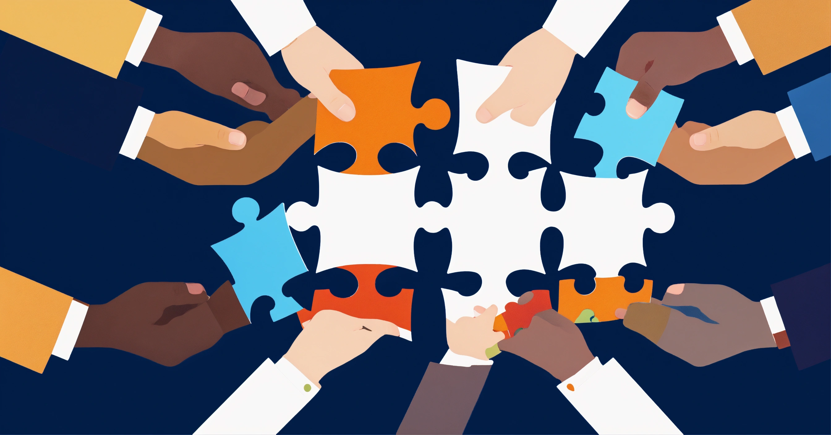 Lexica - Create an image showcasing a puzzle piece connecting with ...