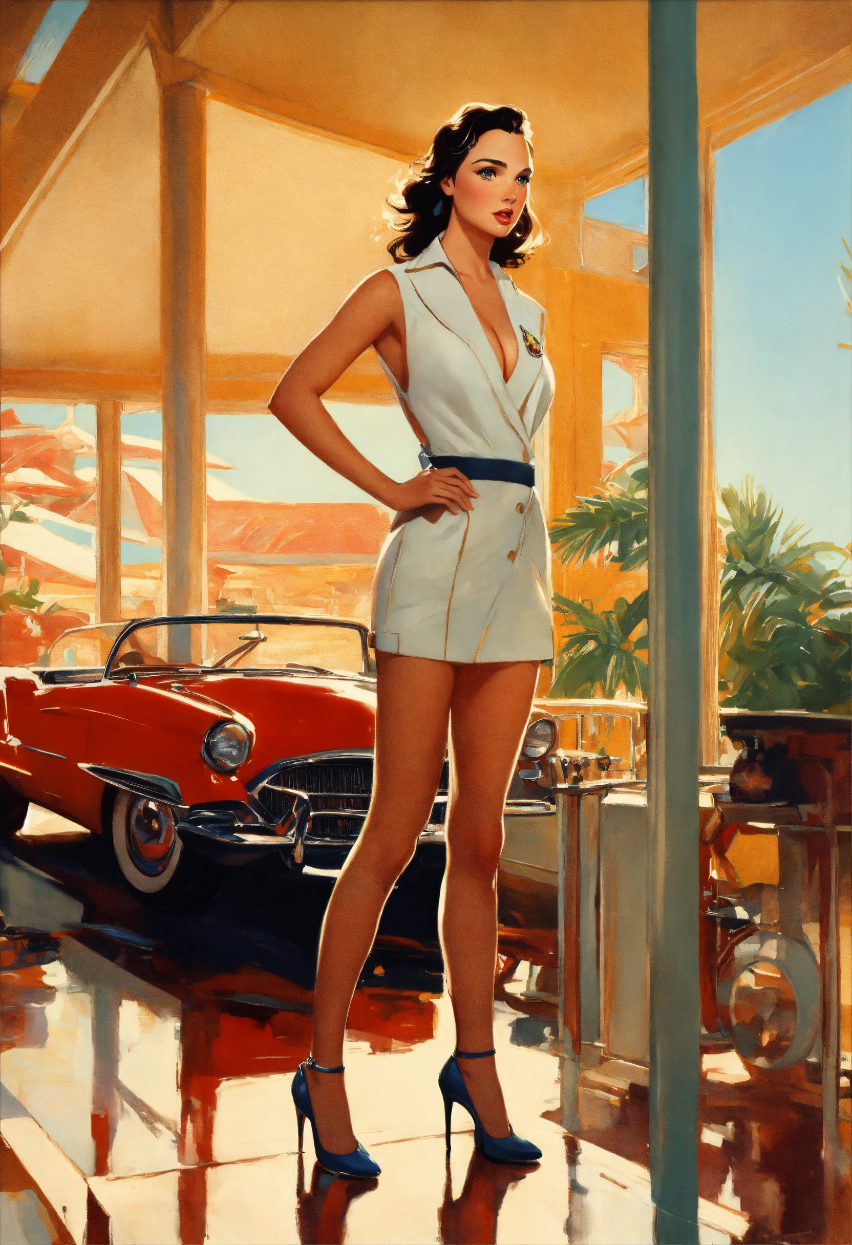 Lexica - Beautiful attractive, gorgeous, gal gadot, from the front ...