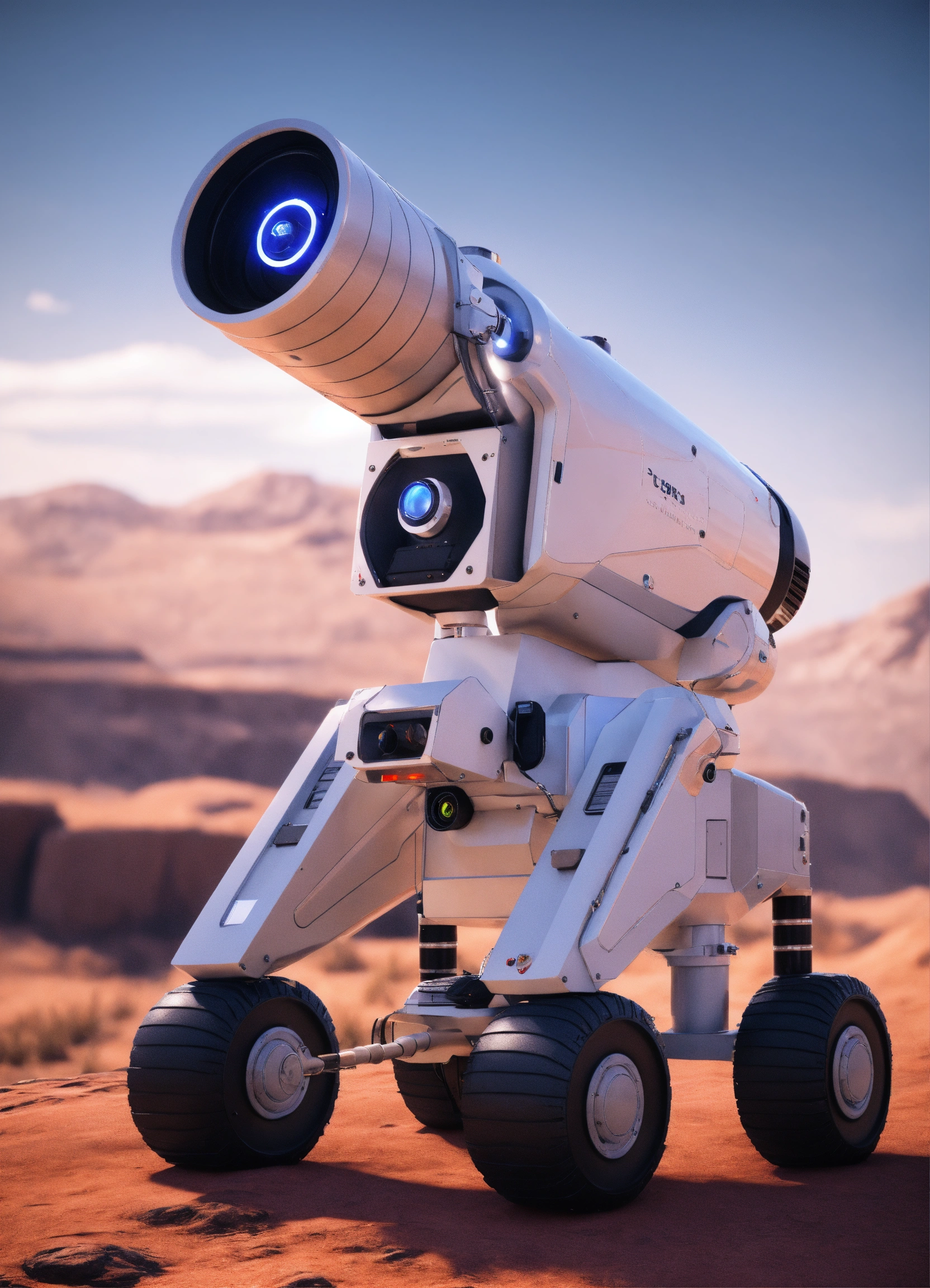 Lexica - Long white sound cannon, realistic, futuristic, sci fi, 8K ...
