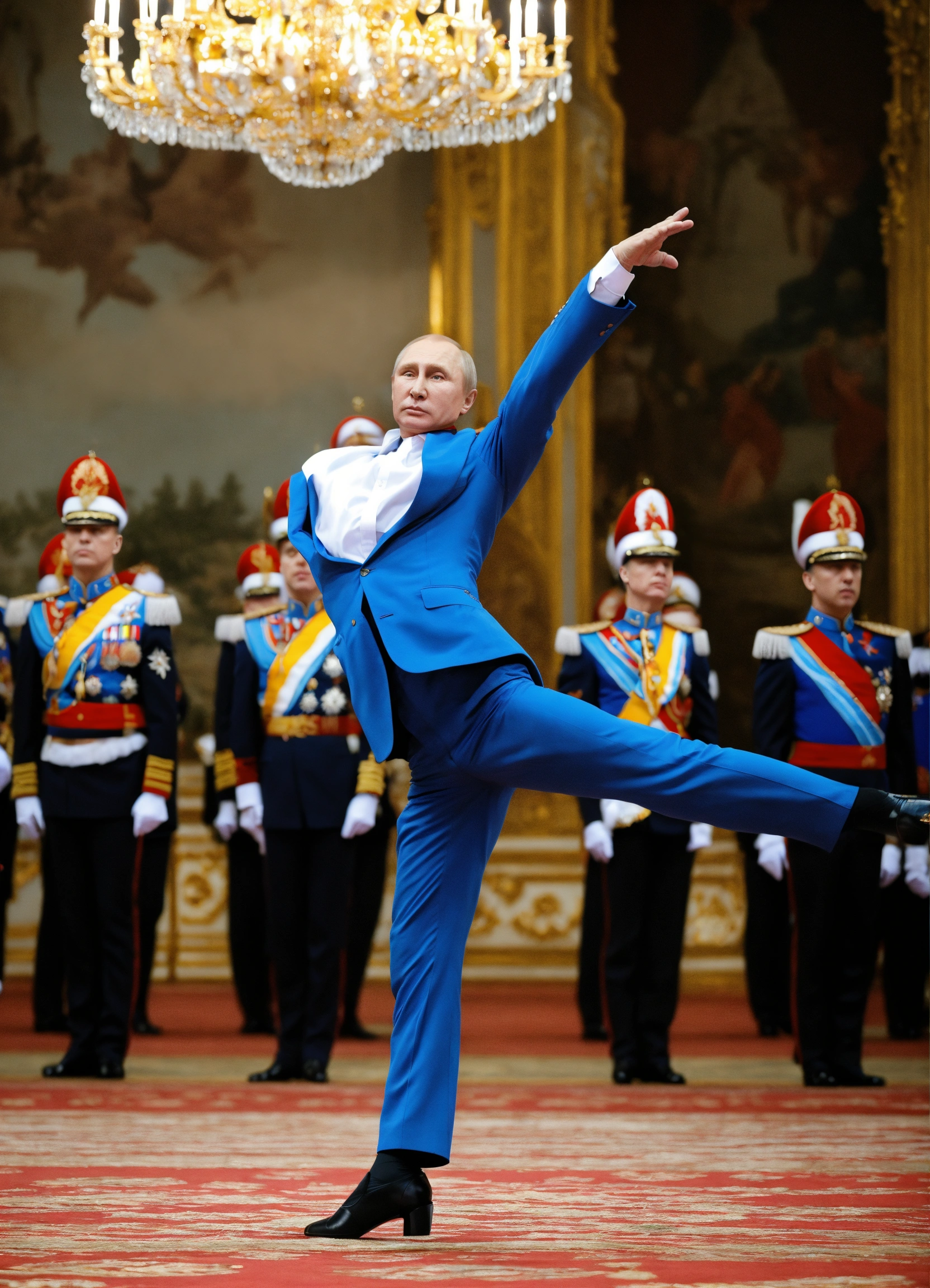 Lexica - Putin doing flamboyant ballet