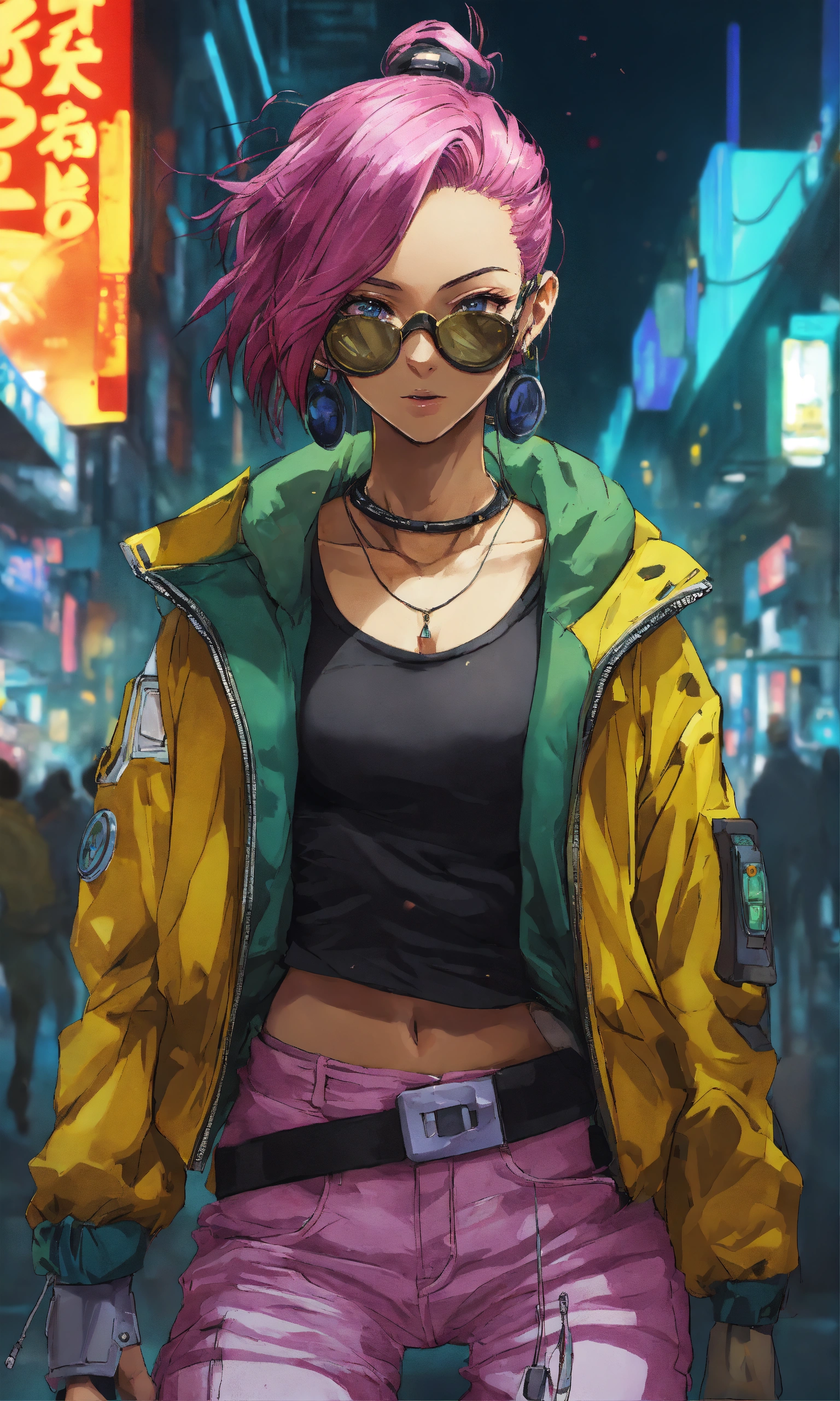 Lexica - 2000s cyberpunk extroverted female, full detailed eyes, full ...