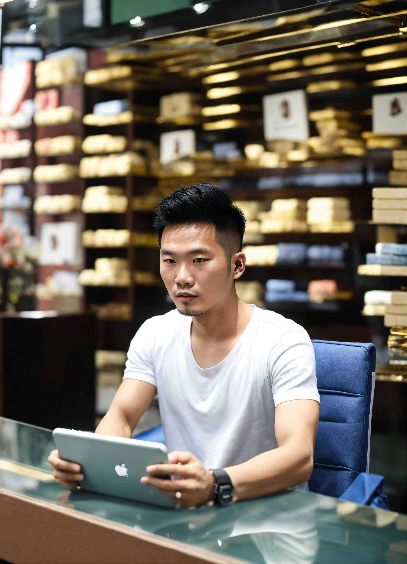 Lexica - A Vietnamese man 30 year old, a slightly skinny man selling ...