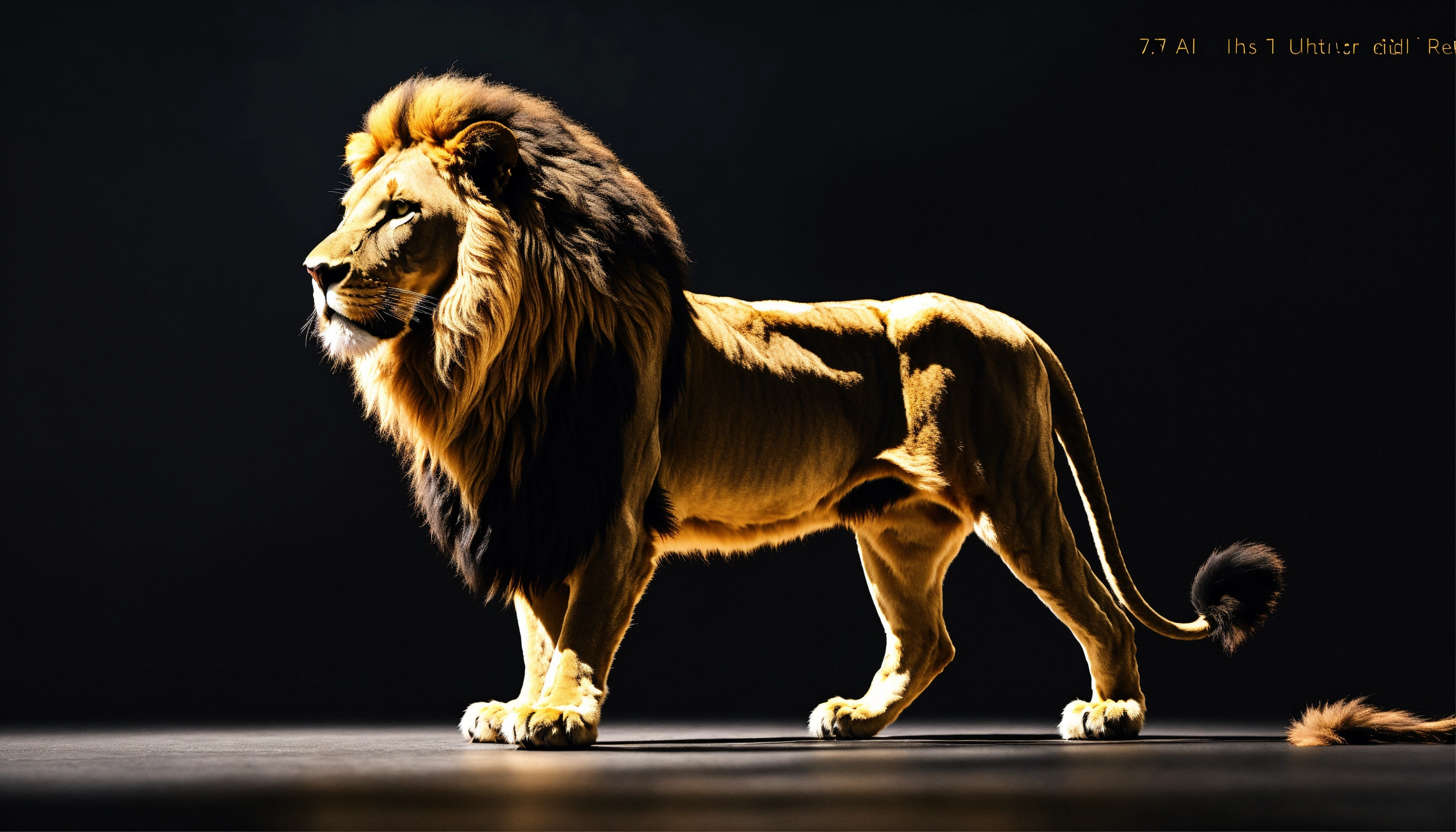 Lexica - A female lion , 16K resolution. Side pose standing, looking at ...