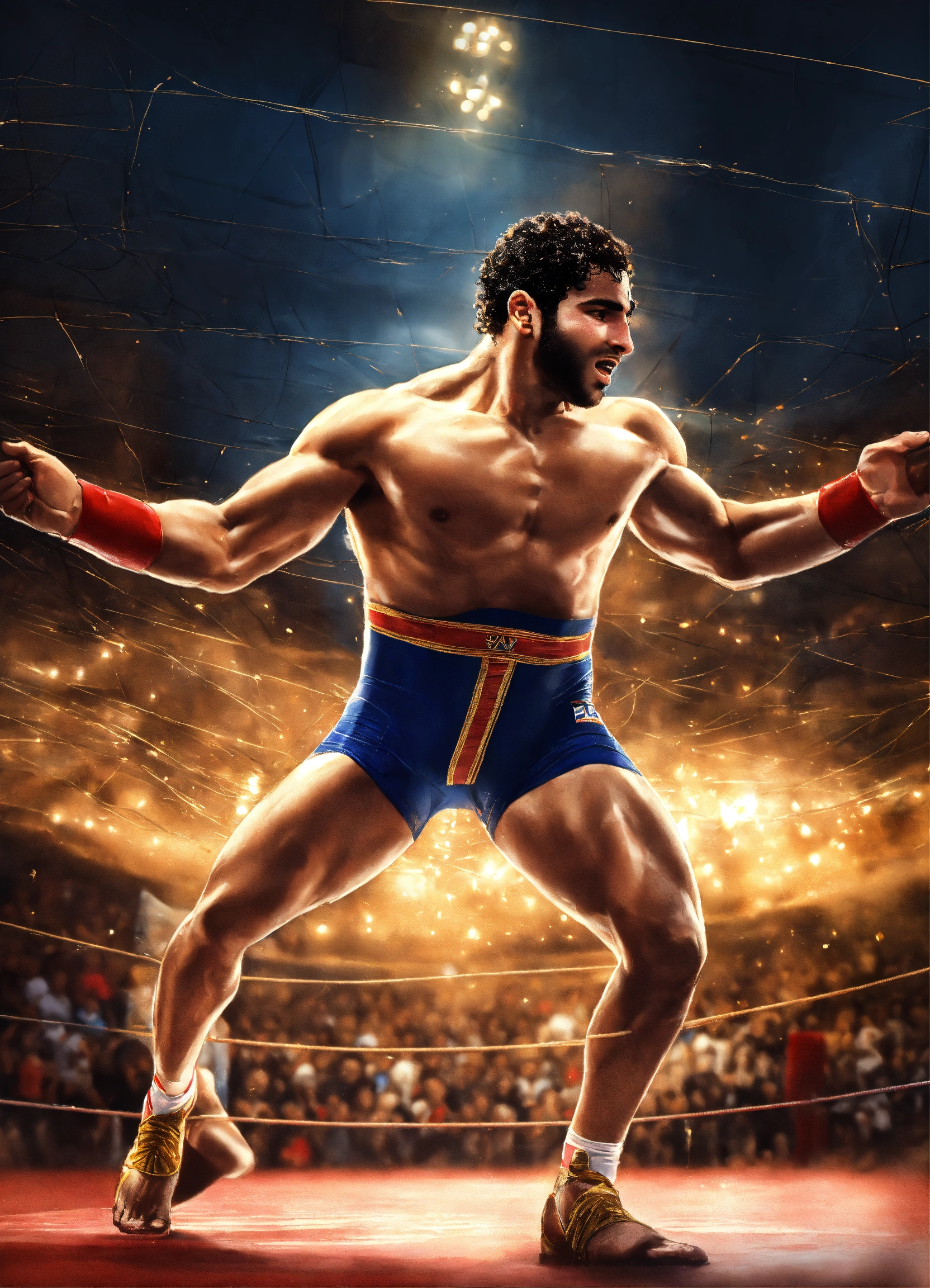 Lexica - A visual that represents the renowned Egyptian athlete Karam ...