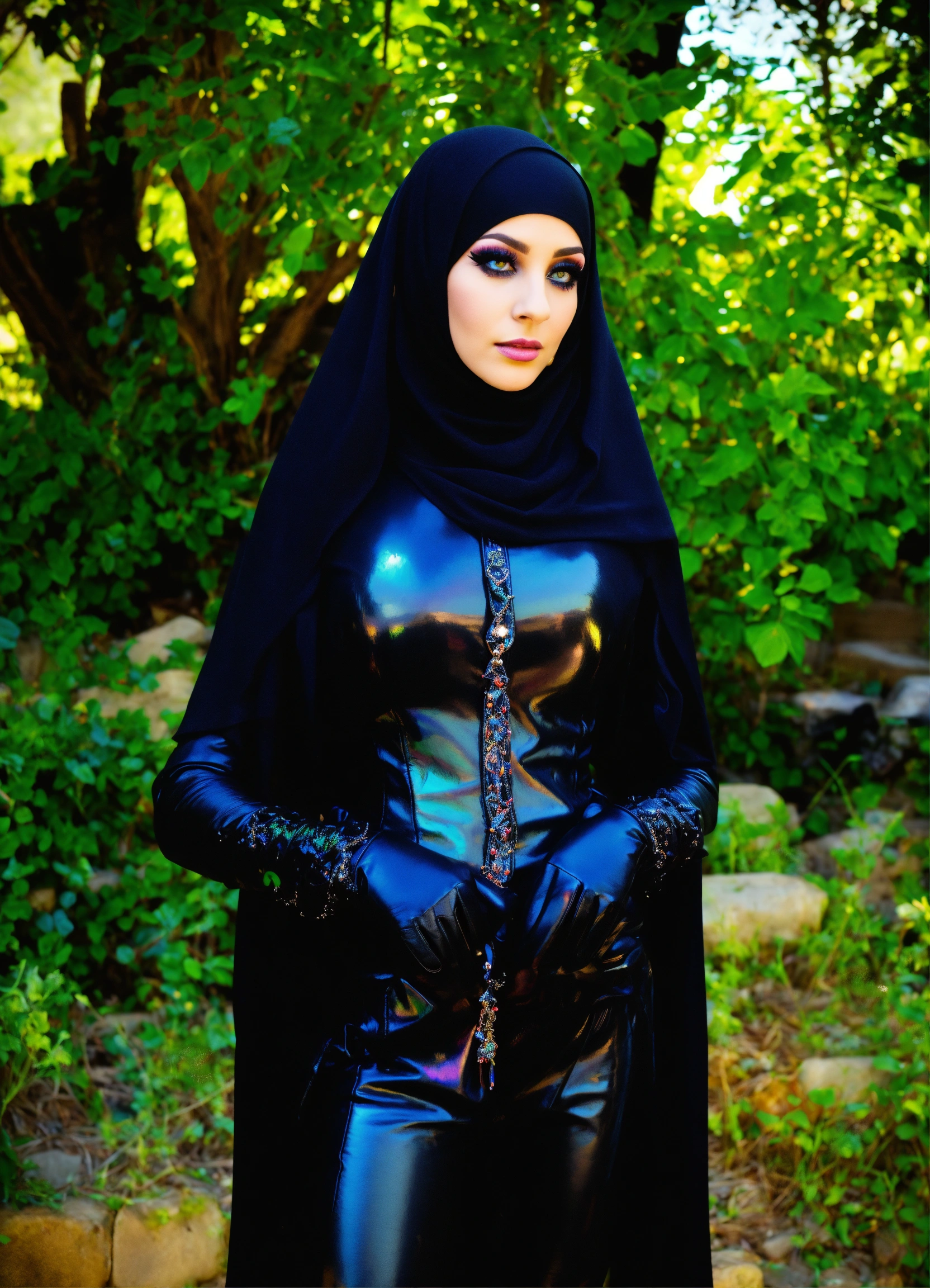Lexica - Evil occult satanic goth hypnotic Arabian Sorceress with doom gaze veiled eyes ...