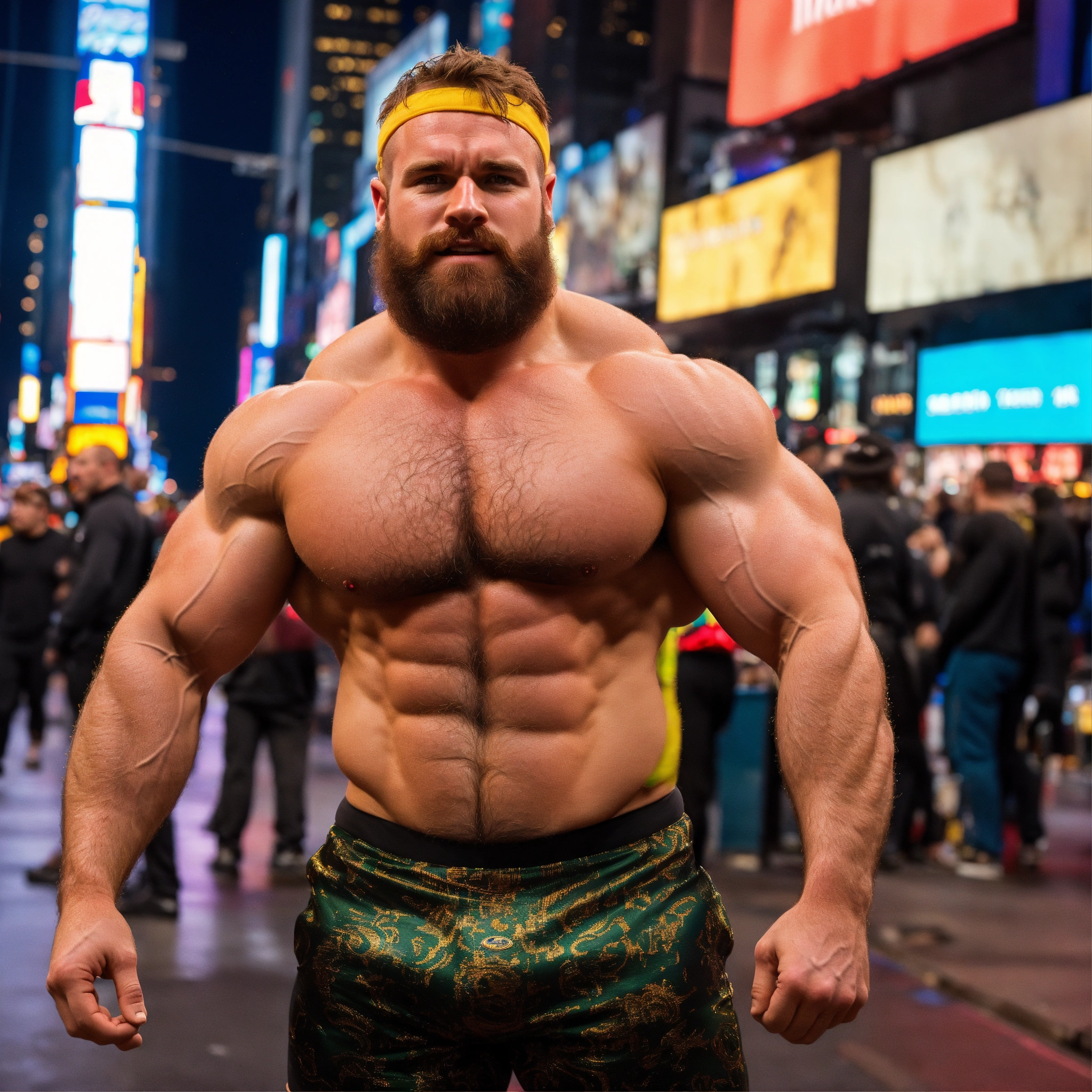 Lexica - 30-year-old hairy Irish man with big muscles, big bodybuilder ...