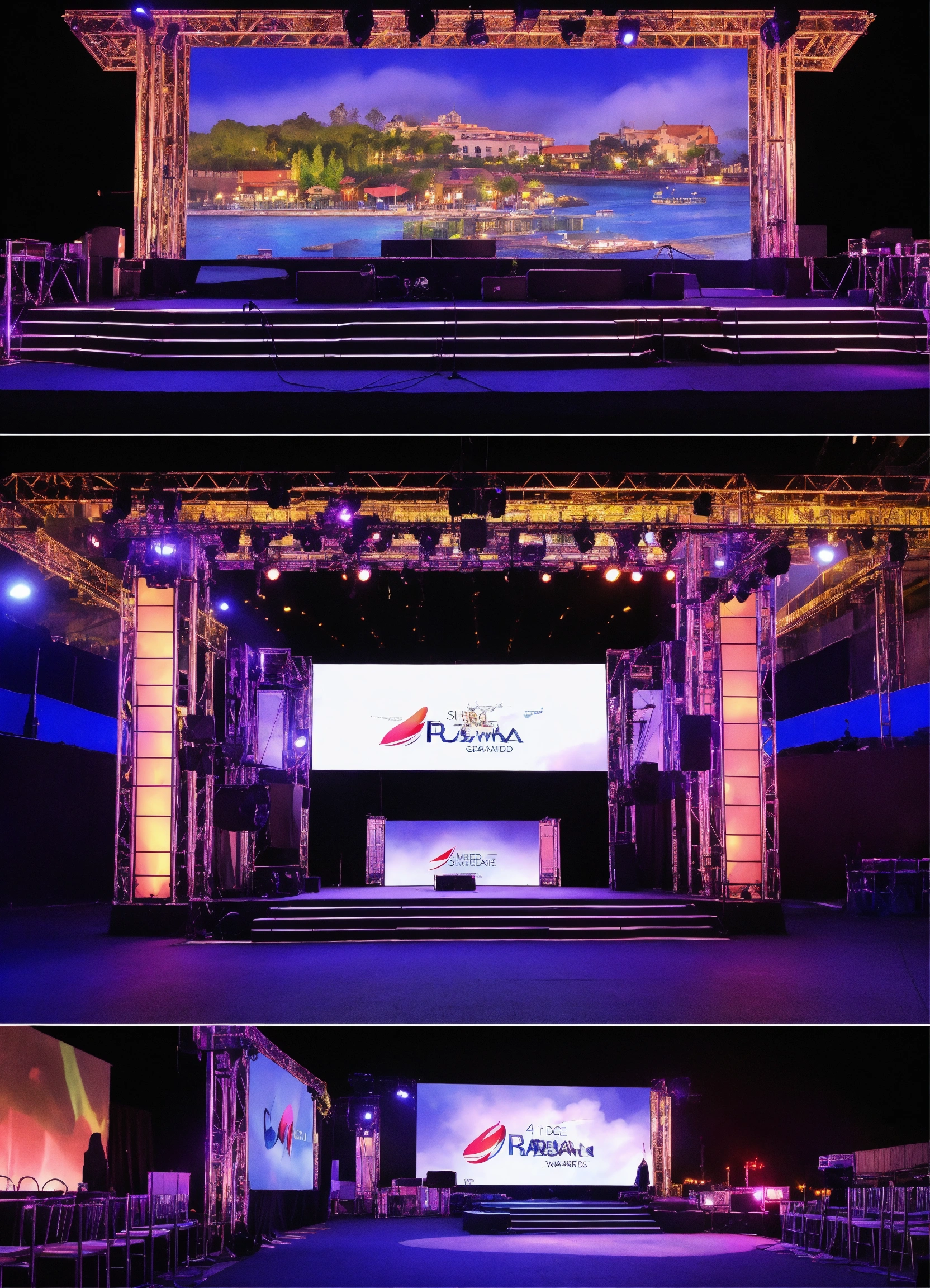 Lexica - Design a medium size outdoor stage for an awards ceremony ...