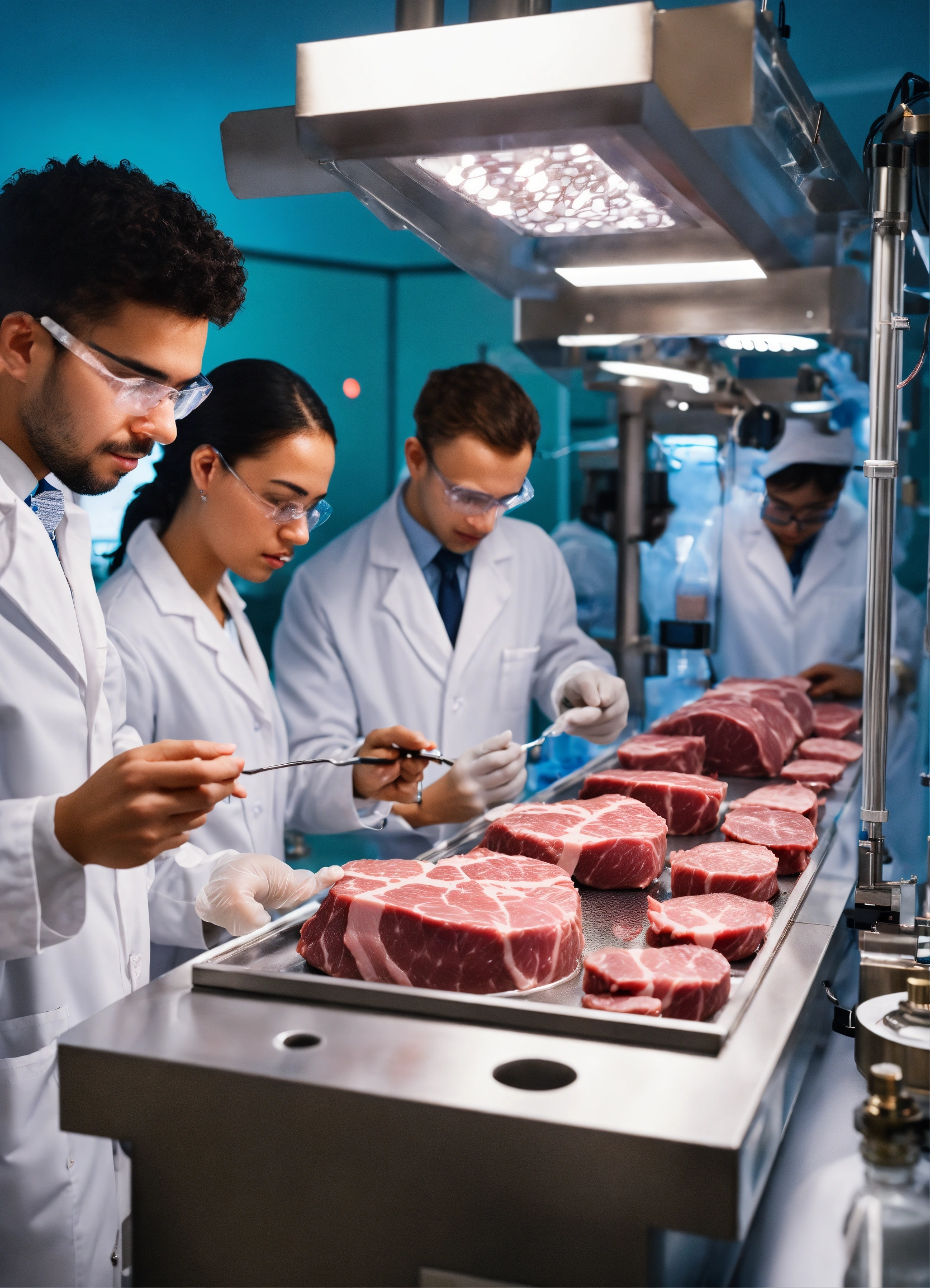 Lexica - Group of diverse scientists wearing lab coats working on a ...