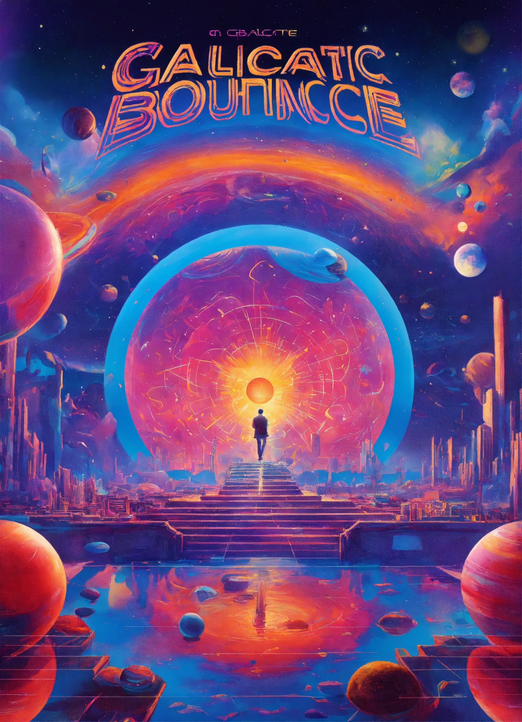 Lexica - "Galactic Bounce" Album Cover In the artwork for "Galactic Bounce," you're greeted with ...