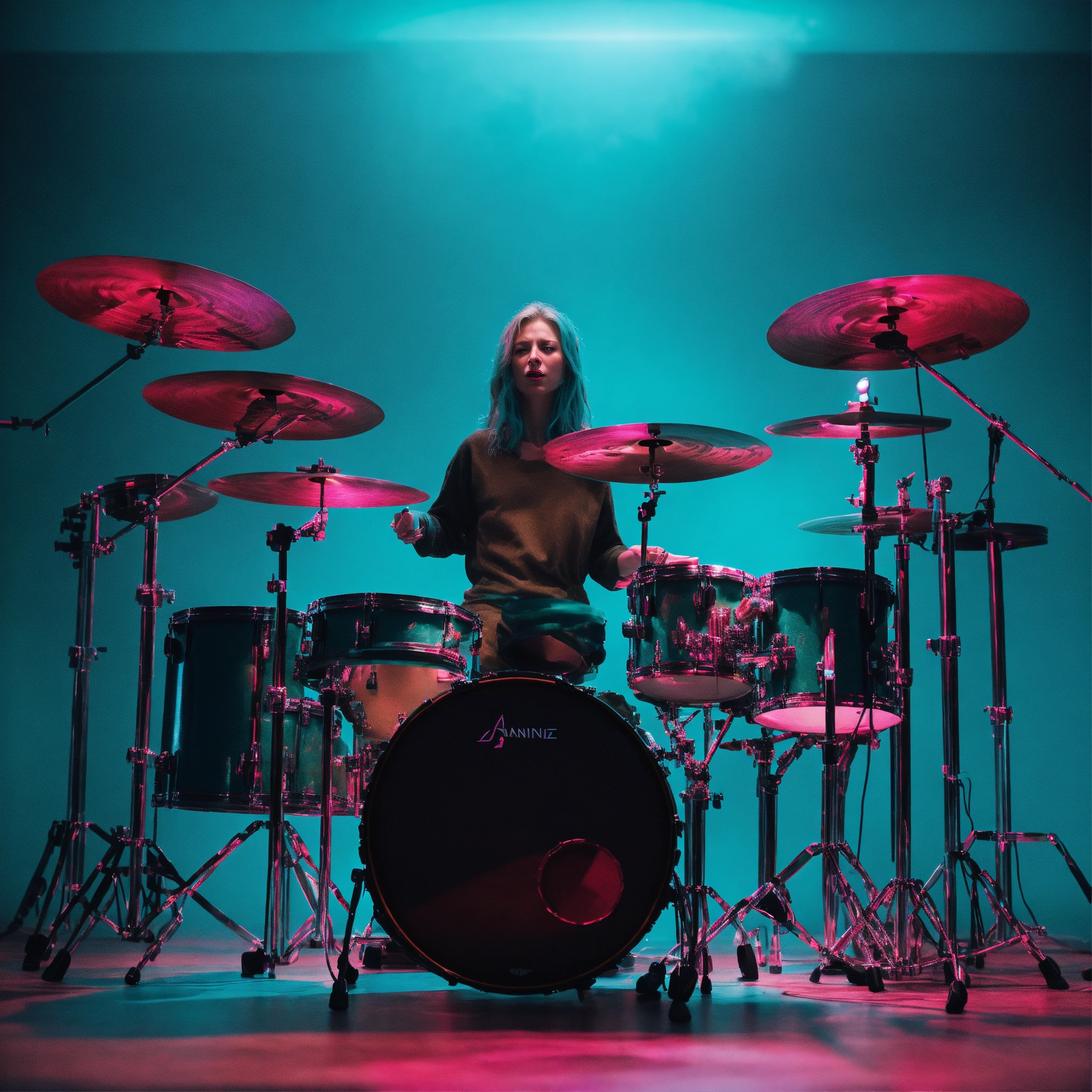 Lexica - Photograph of a human mutant drums, AI glitch, extremely ...