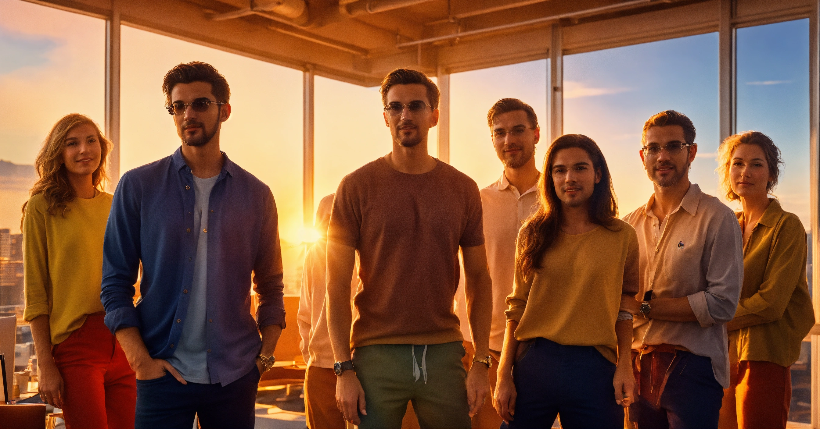 Lexica - Ultra realistic group photo of 5 american and russian looking ...