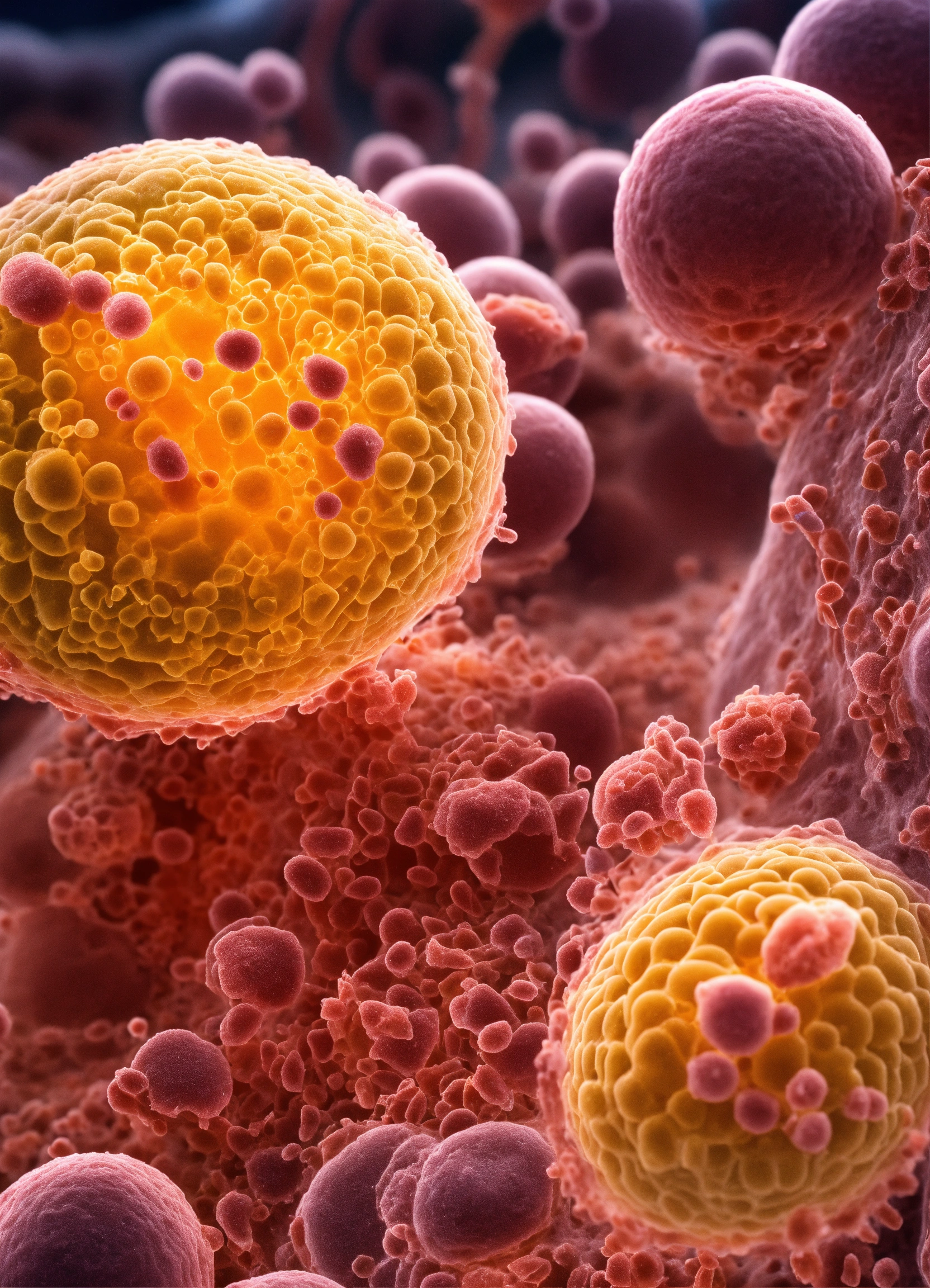 Lexica - Realistic photo of adherent eukaryotic cells seen through a ...