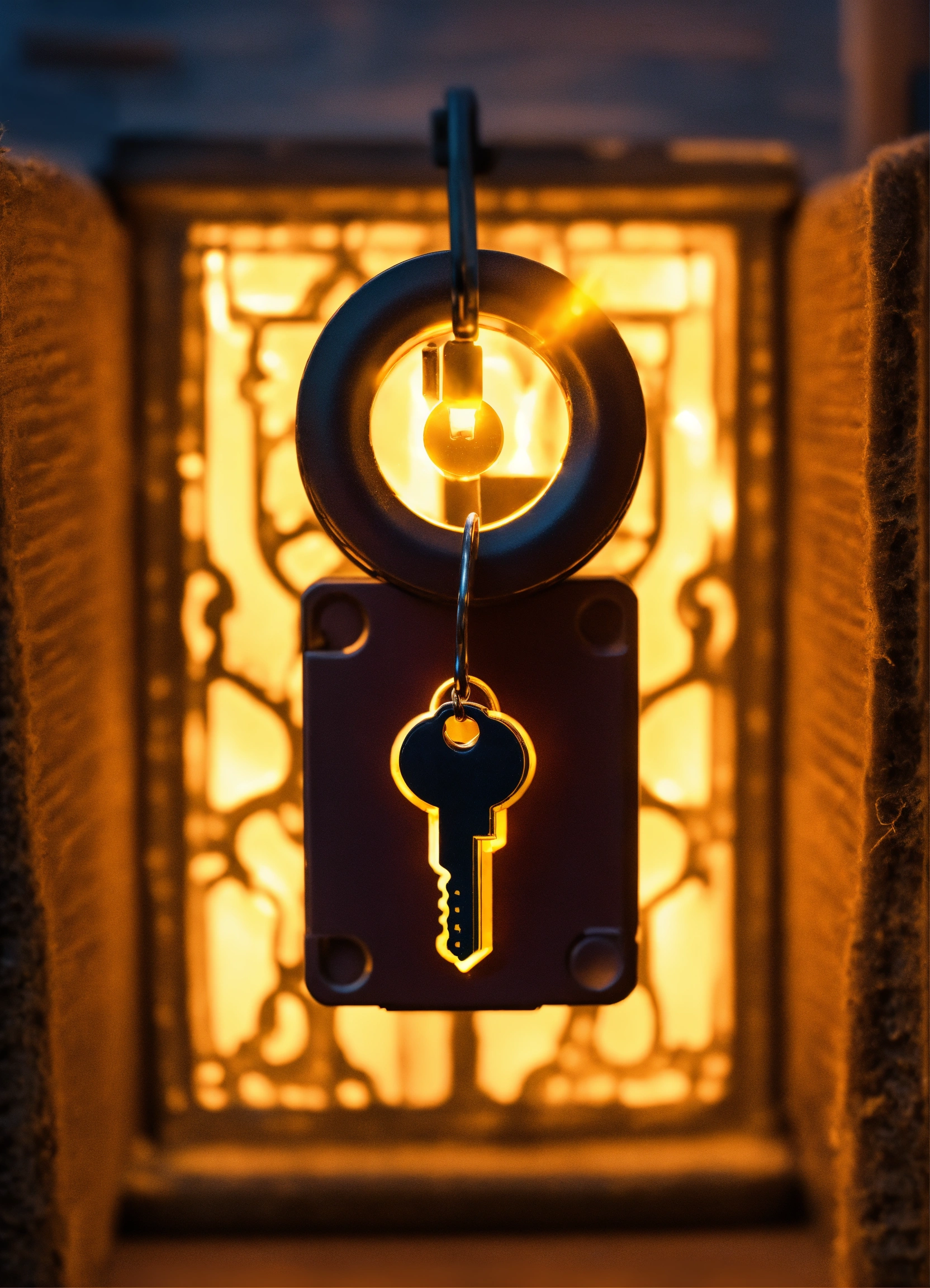 Lexica - "Radiant Keyholder", individual holding a luminous key ...