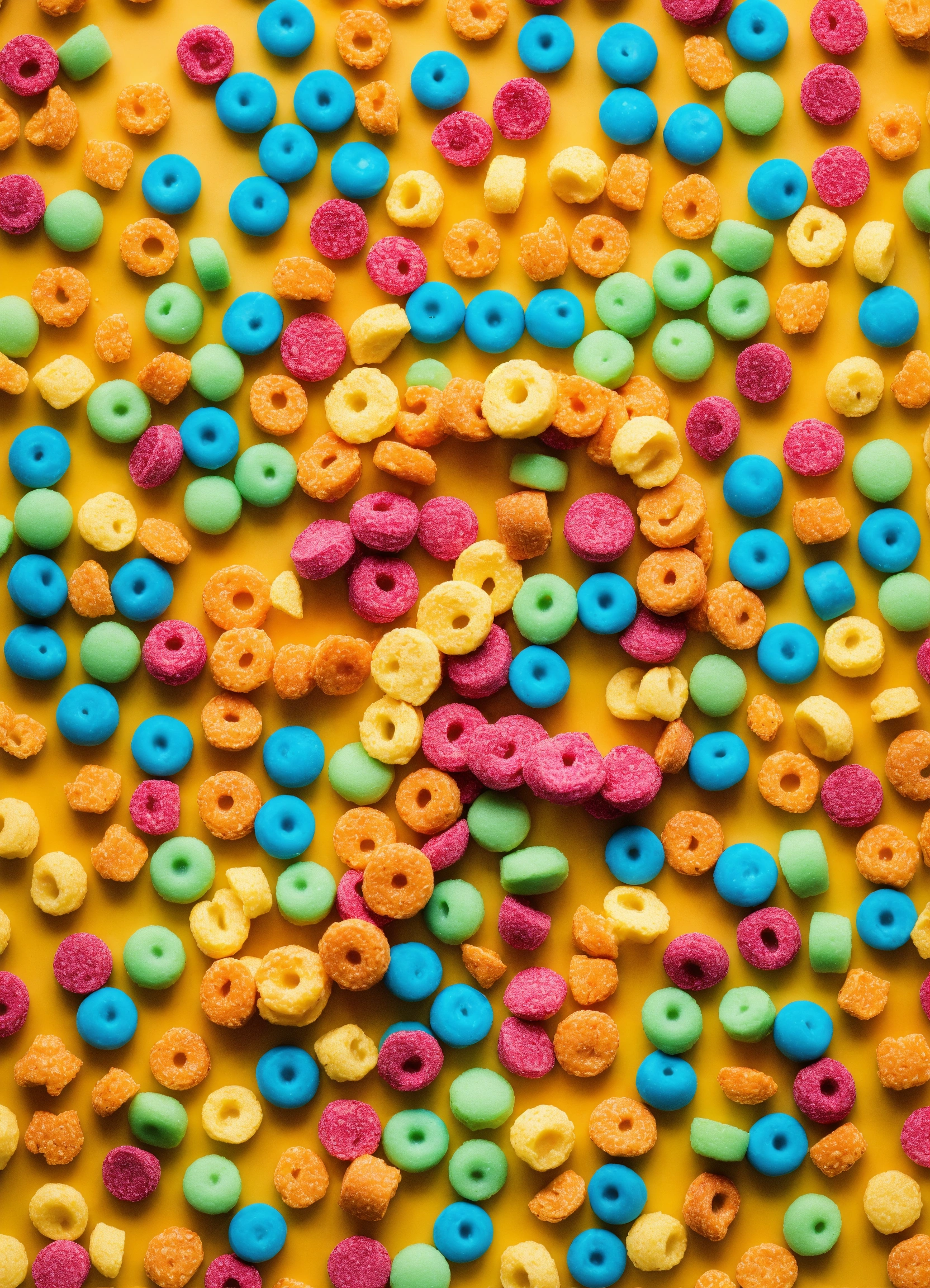 Lexica - Colorful cereal in the shape of the letter JESSICA Floating