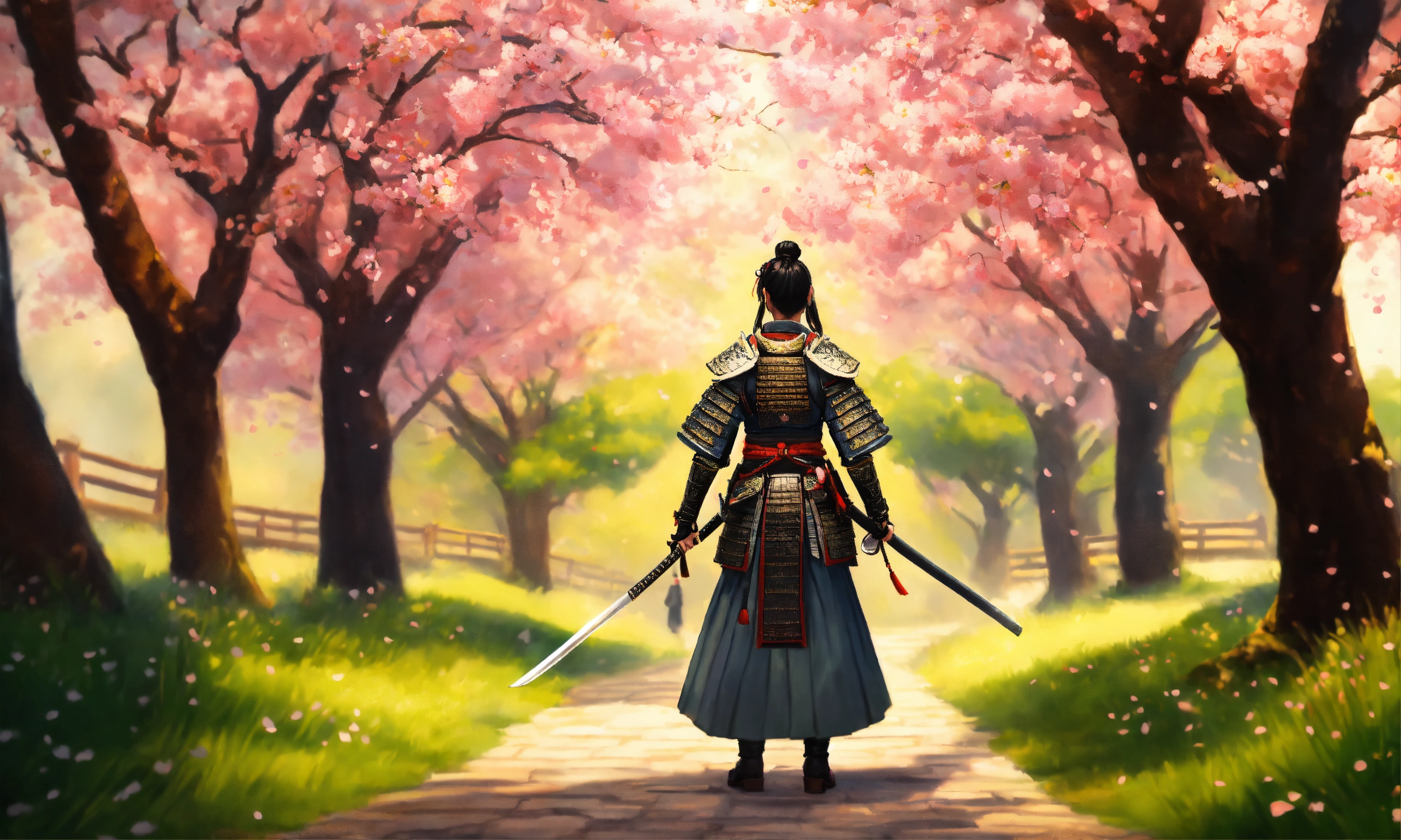 Lexica - IMAGE OF A FULL-LENGTH FEMALE SAMURAI WARRIOR, IN THE ARMOUR ...