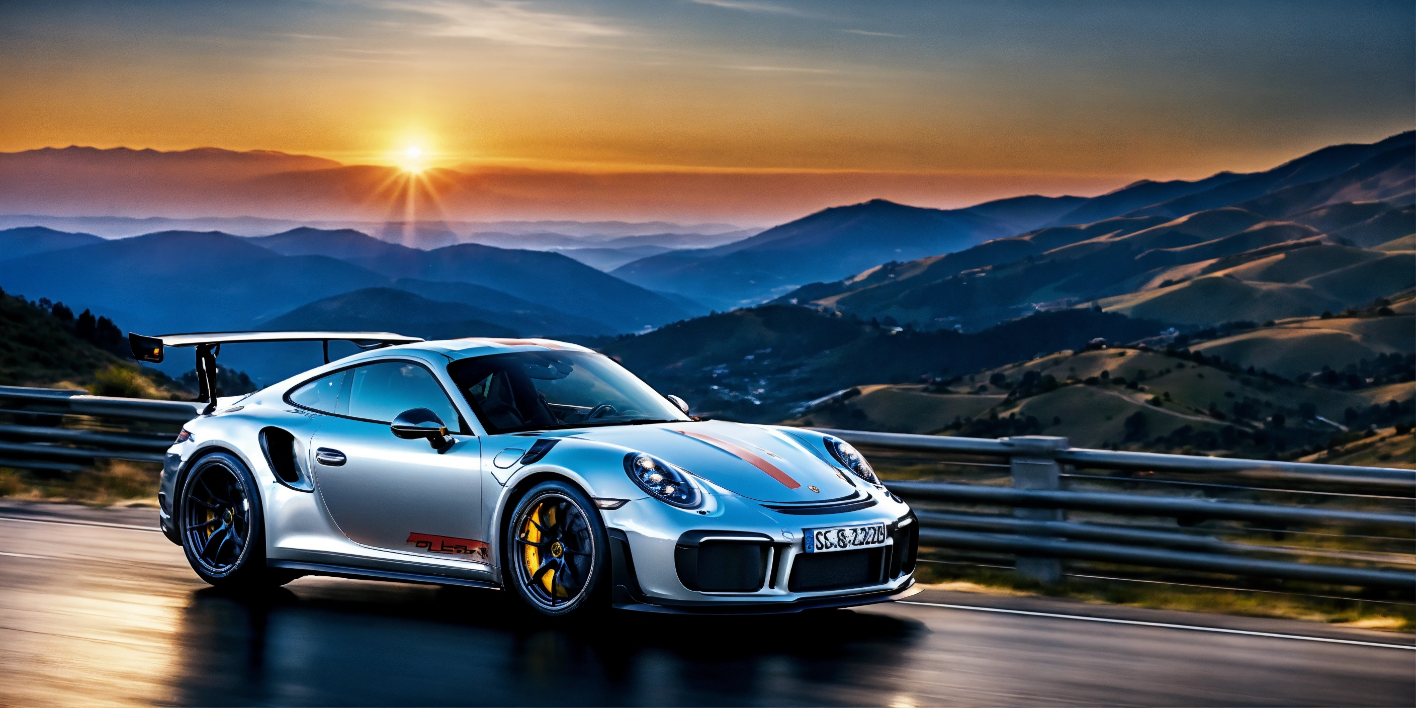 Lexica - Gran turismo syle breathtaking silver alpine white supercar ...