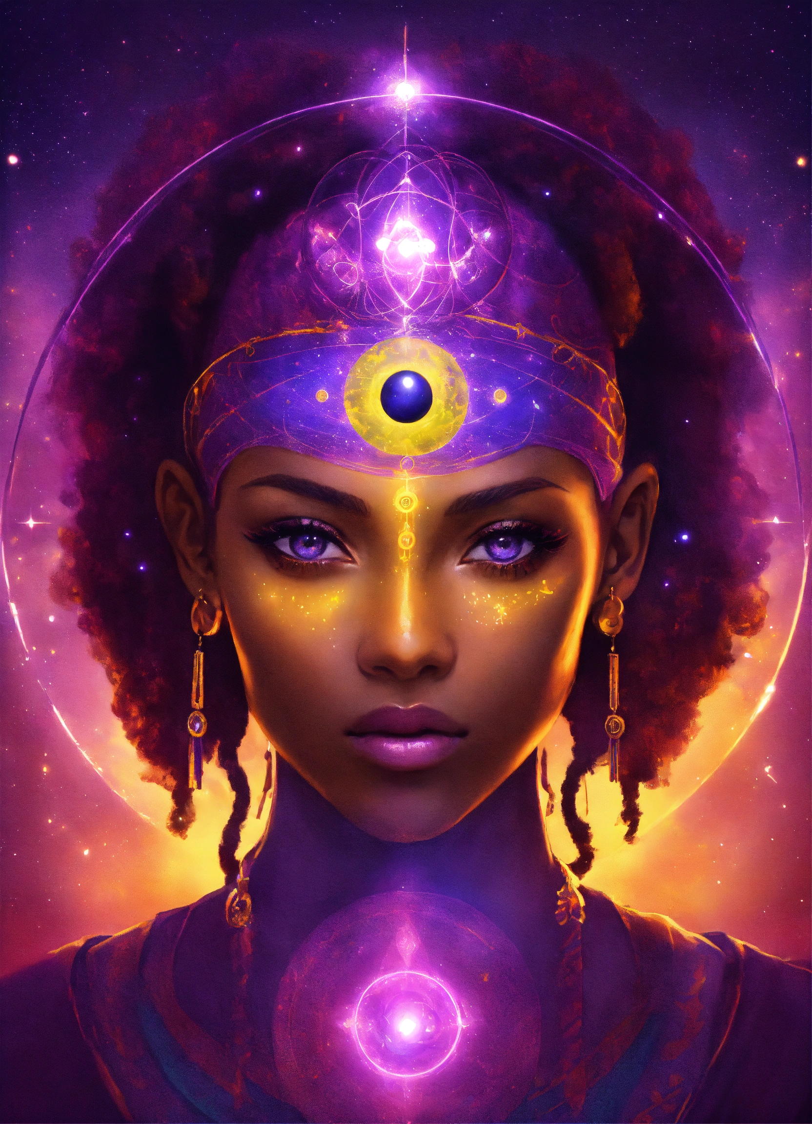 Lexica - Law of attraction, simple color, one purple celestial skin ...