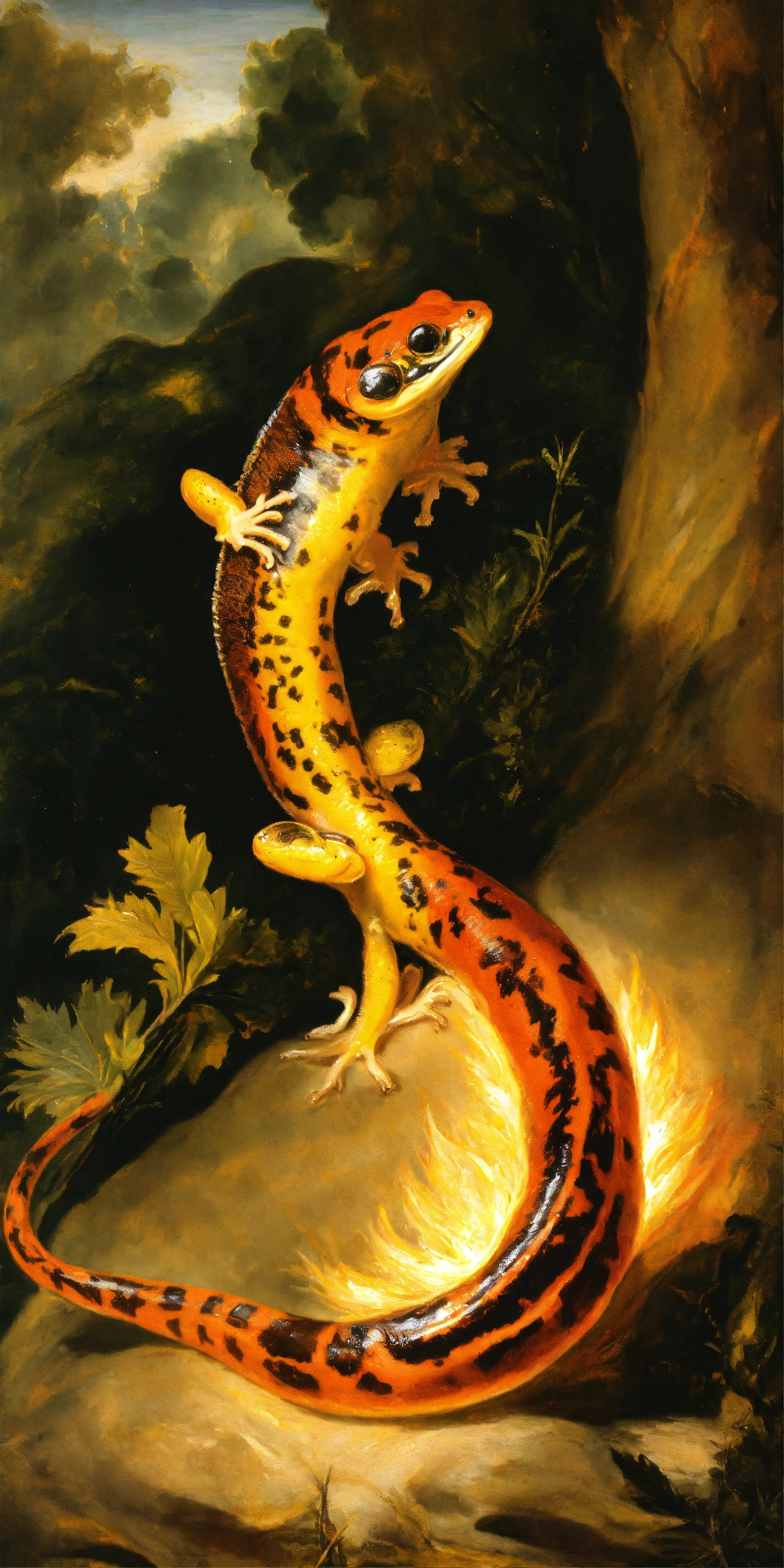 Lexica - A fire salamander by Peter Paul Rubens