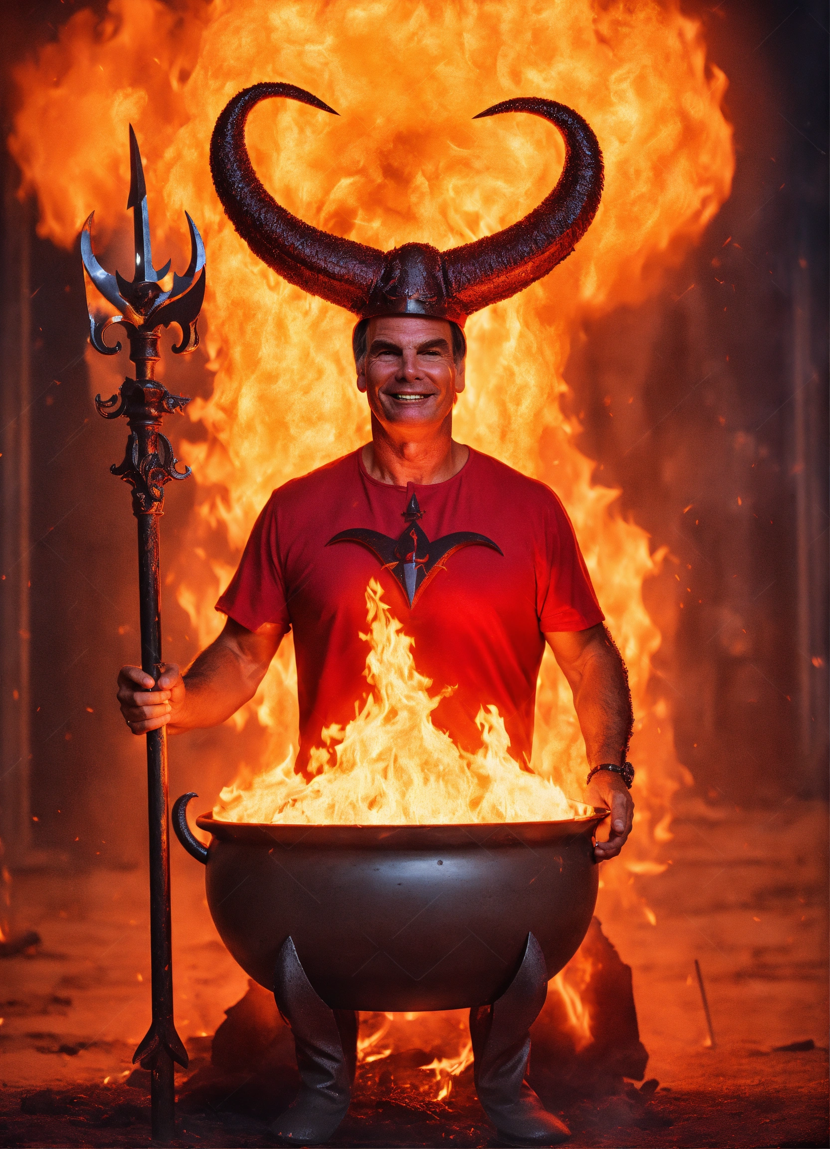 Lexica - Ex president of Brazil Jair messias Bolsonaro in a devil ...