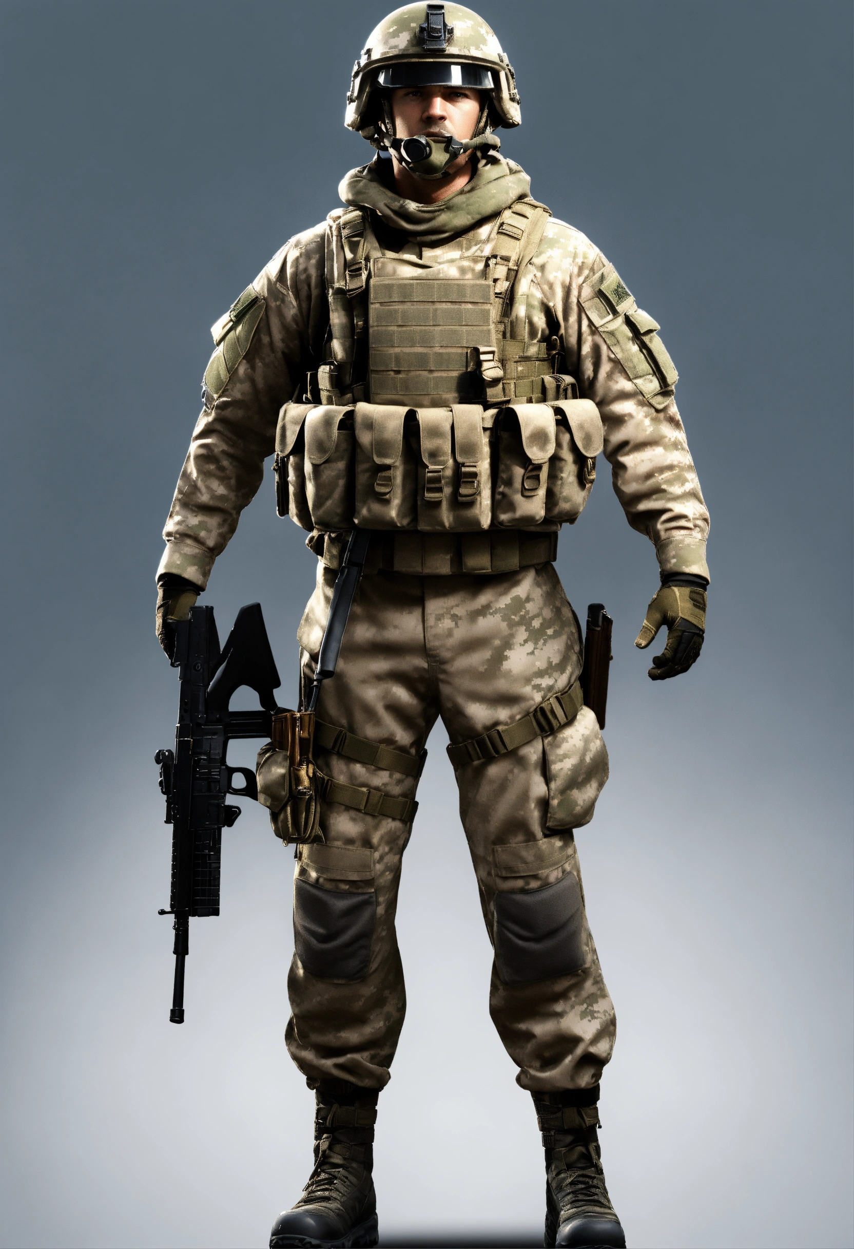 Lexica - Military style, soldier, male,4k,realistic,shown face ...