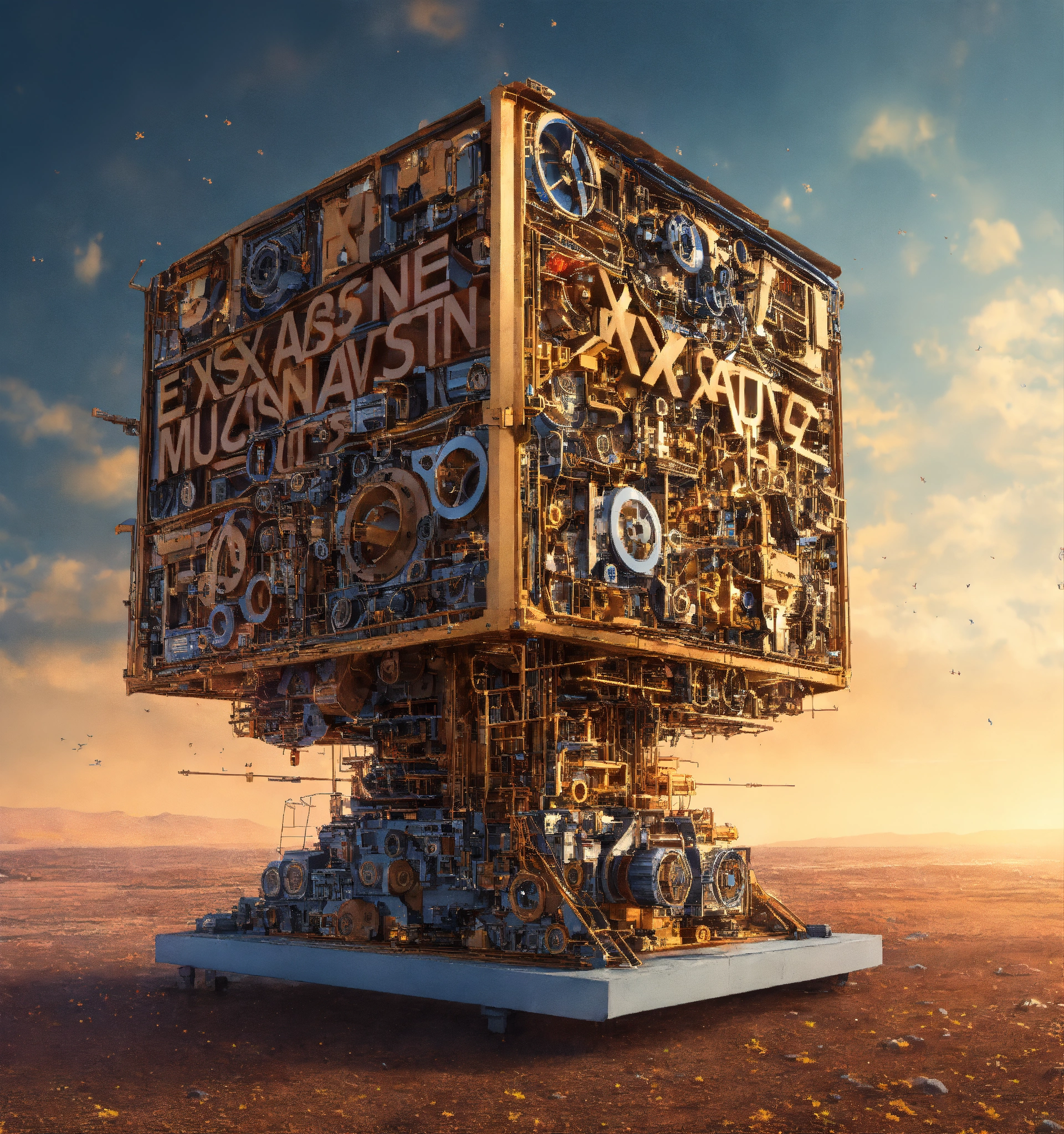 Lexica - Visualize the word expansive using machine parts