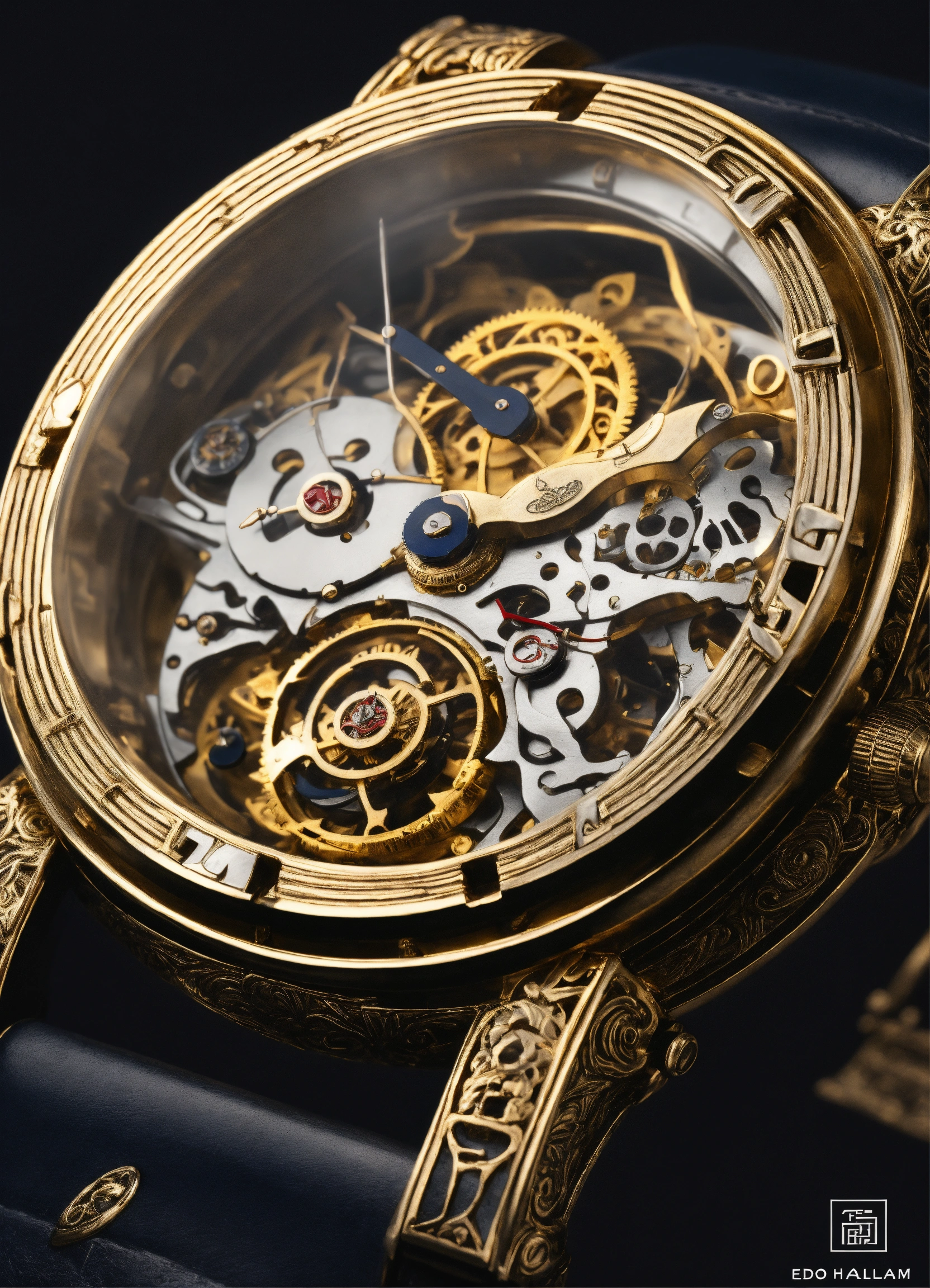 Lexica - Edo Period Skeleton watch, Ford Hallam Style, Shibuichi, tsuba ...