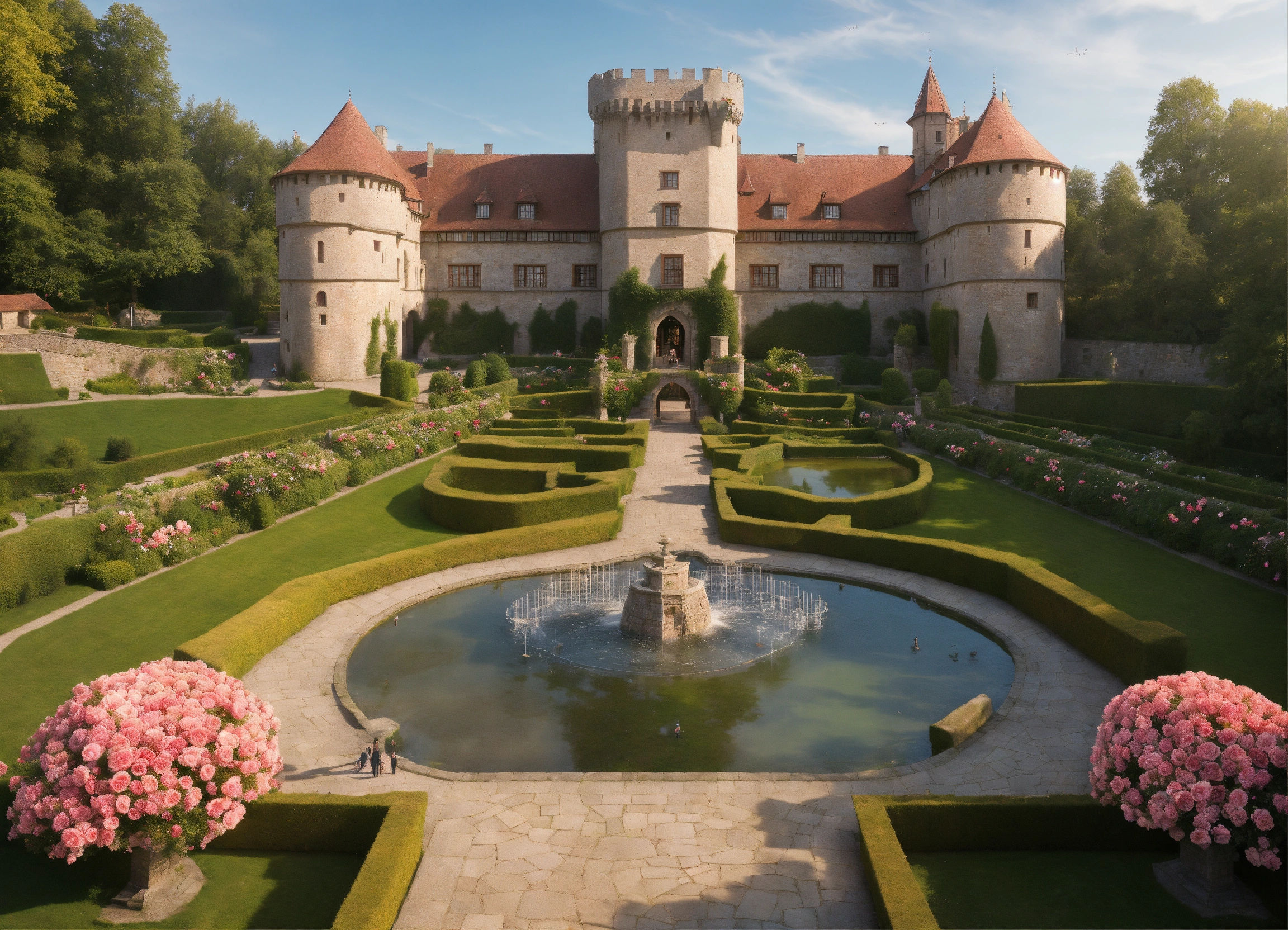 Lexica - Ultra realistic, photorealistic, bird's eye view of a small ...