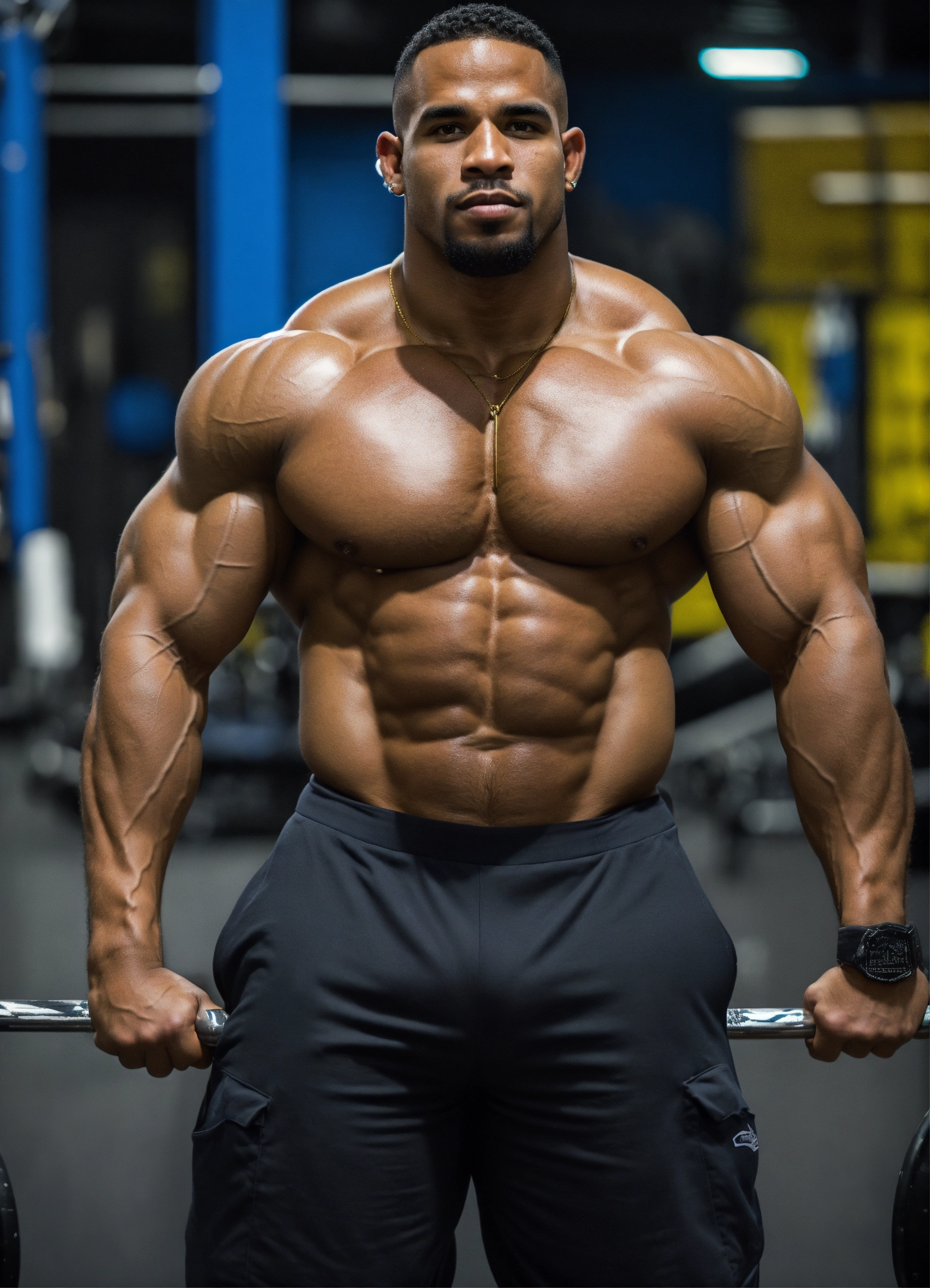 Lexica - 30-year-old Dominican man with big muscles, big bodybuilder ...