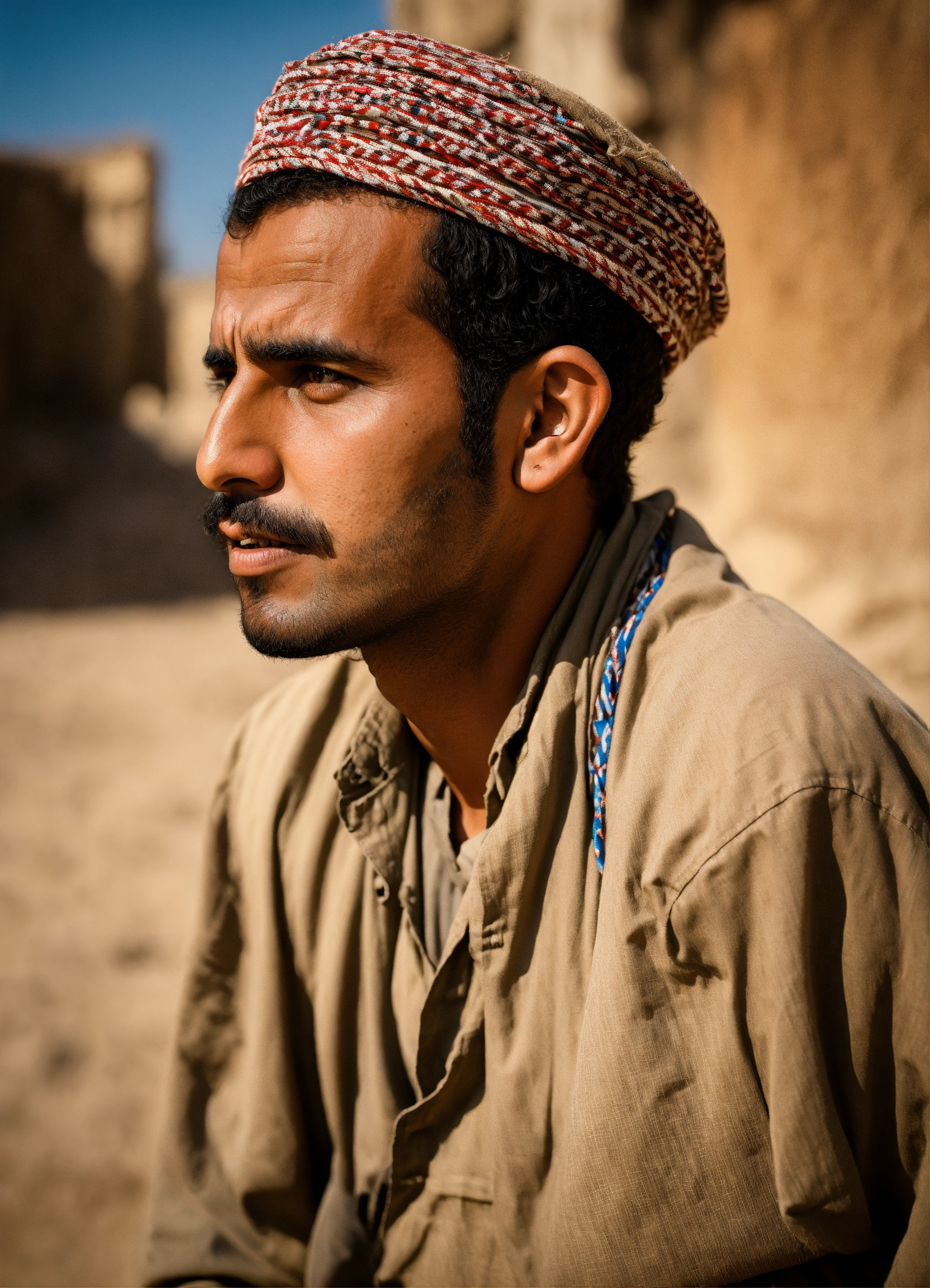 Lexica - Yemeni man thinking